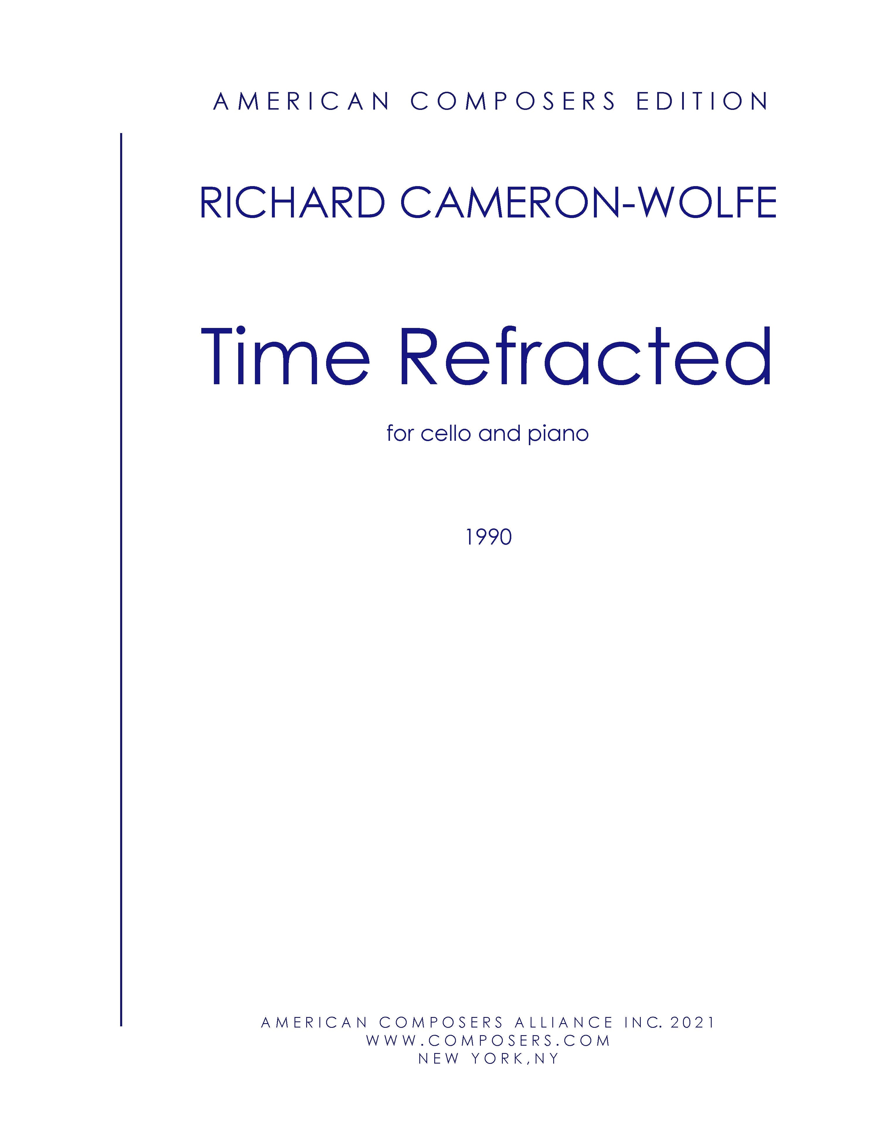 Time Refracted – American Composers Alliance