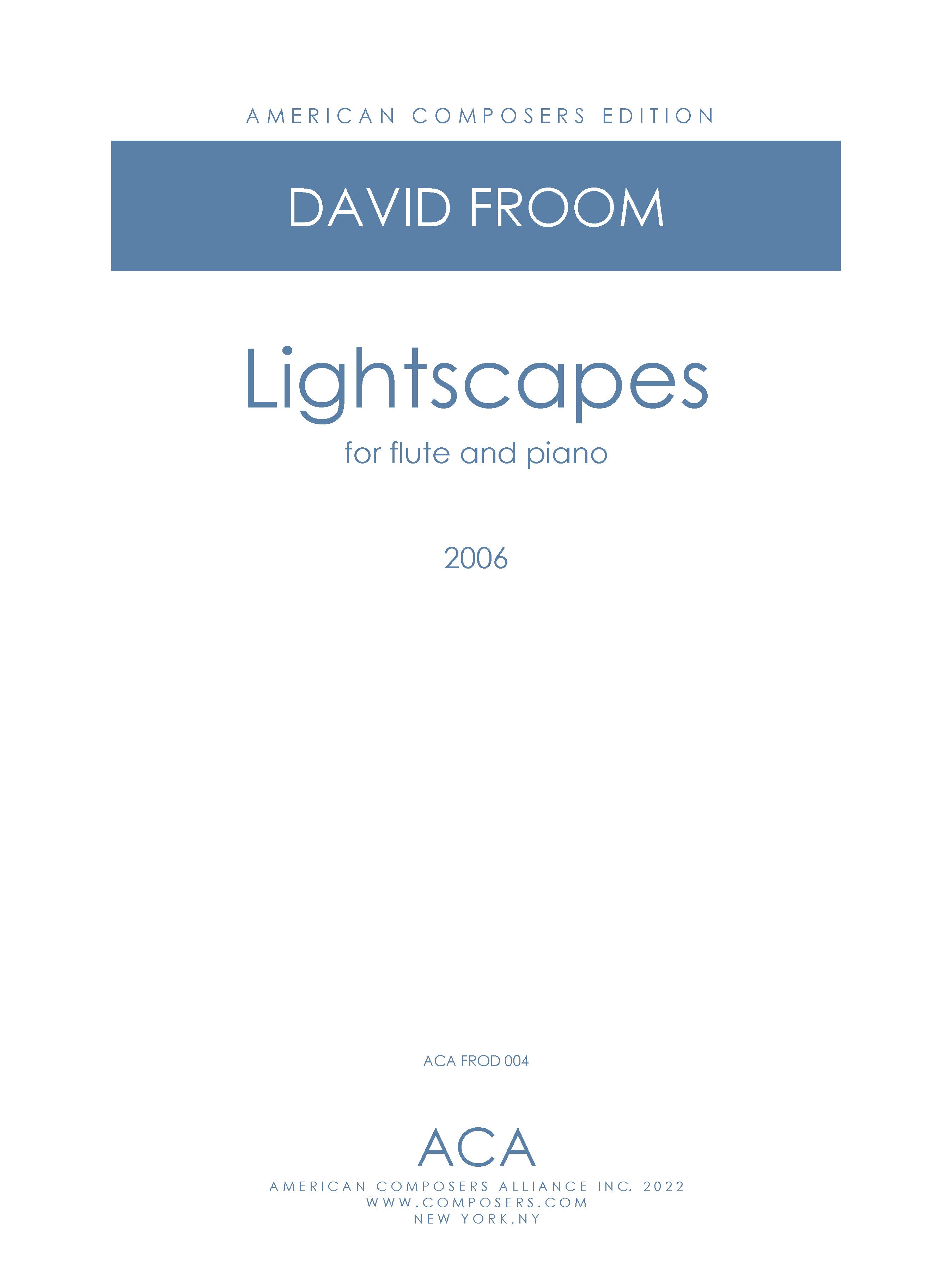 Lightscapes – American Composers Alliance