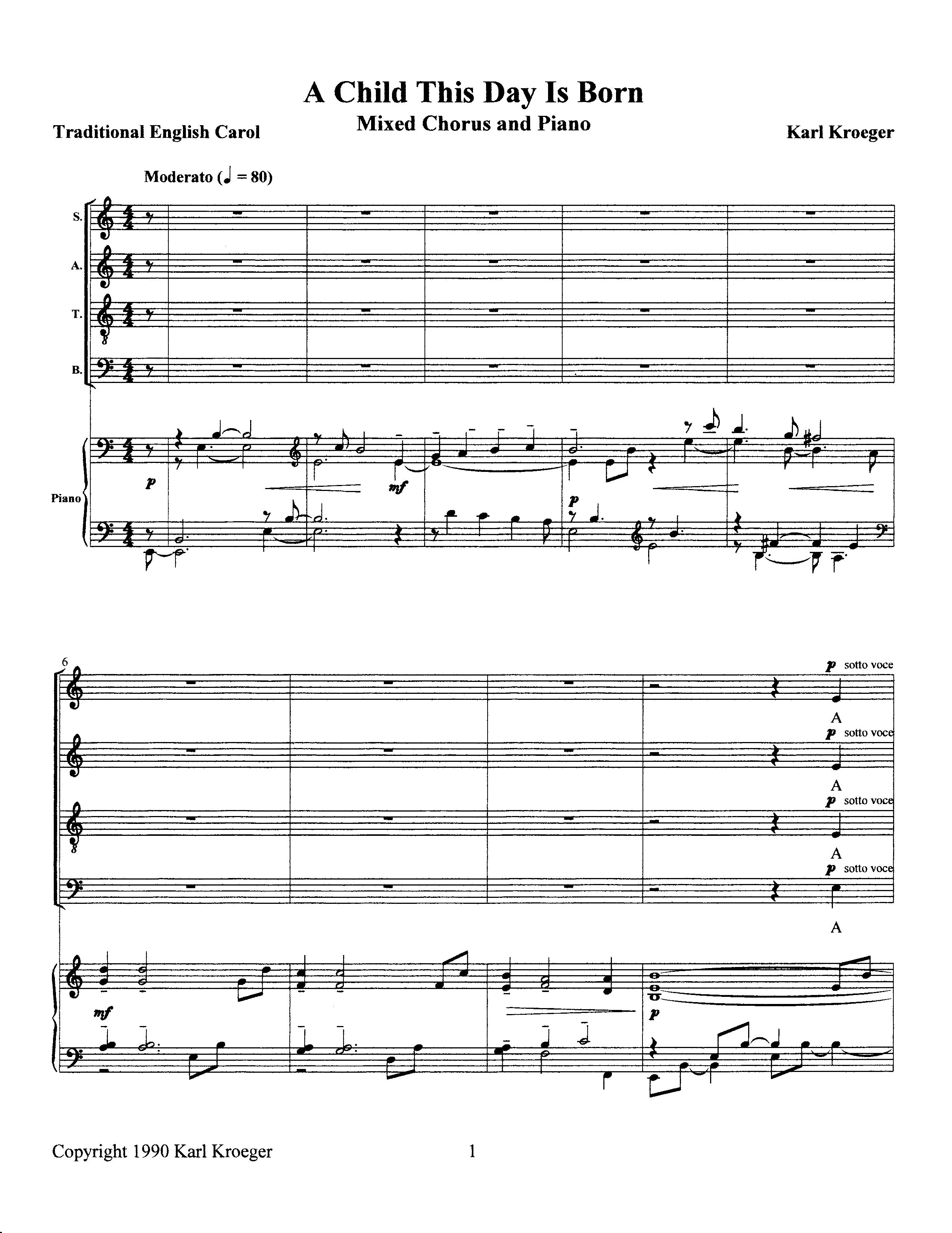 Child this Day is Born – American Composers Alliance