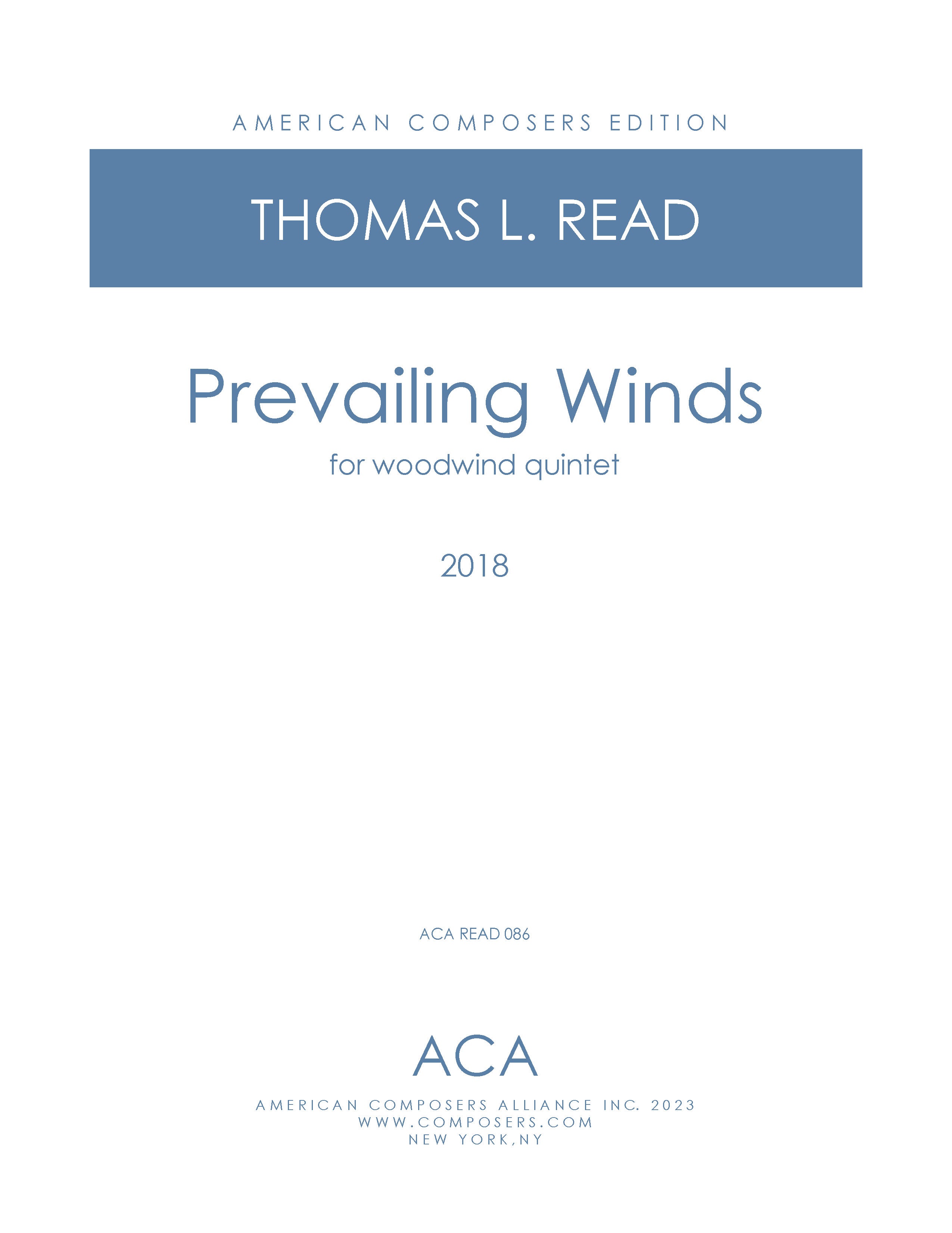 Prevailing Winds – American Composers Alliance