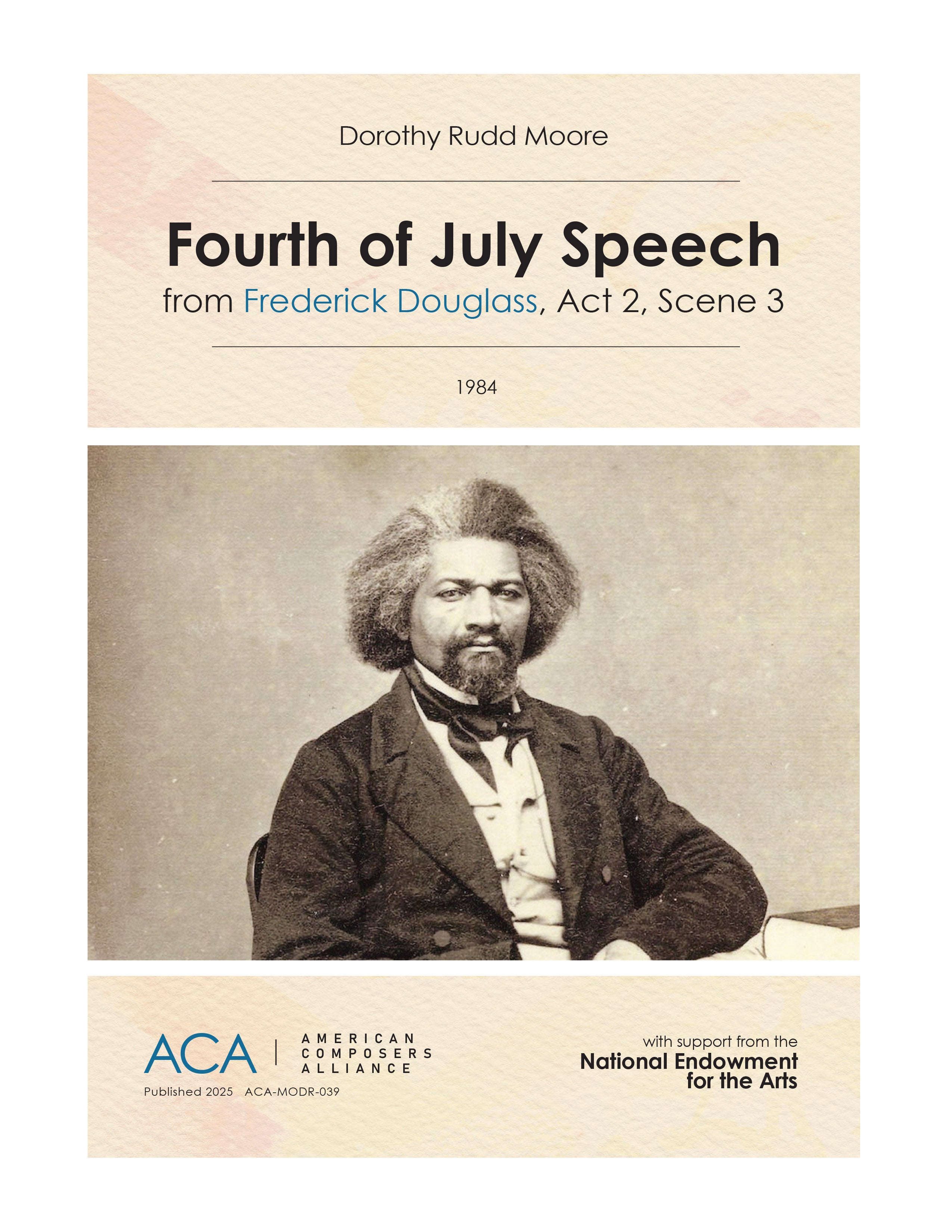 FOURTH OF JULY SPEECH from the Opera "Frederick Douglass" – American ...