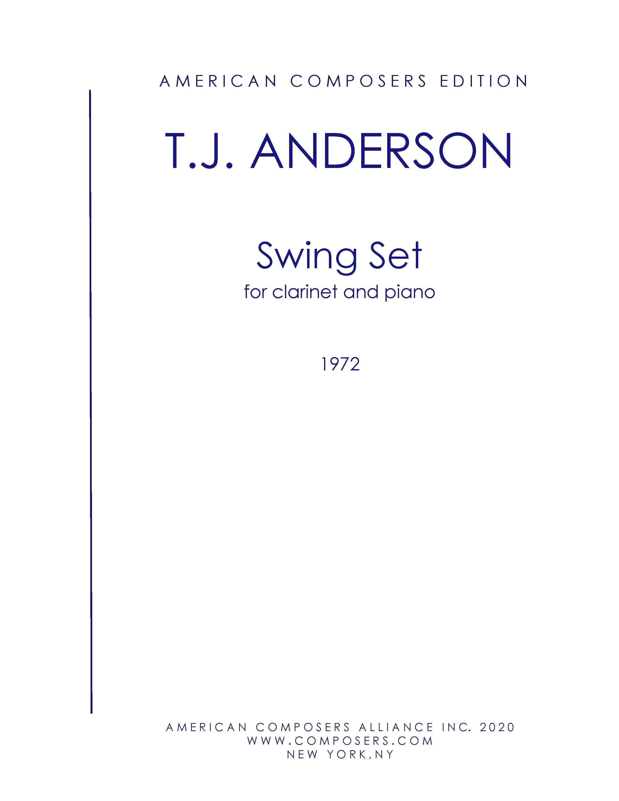 SWING SET – American Composers Alliance