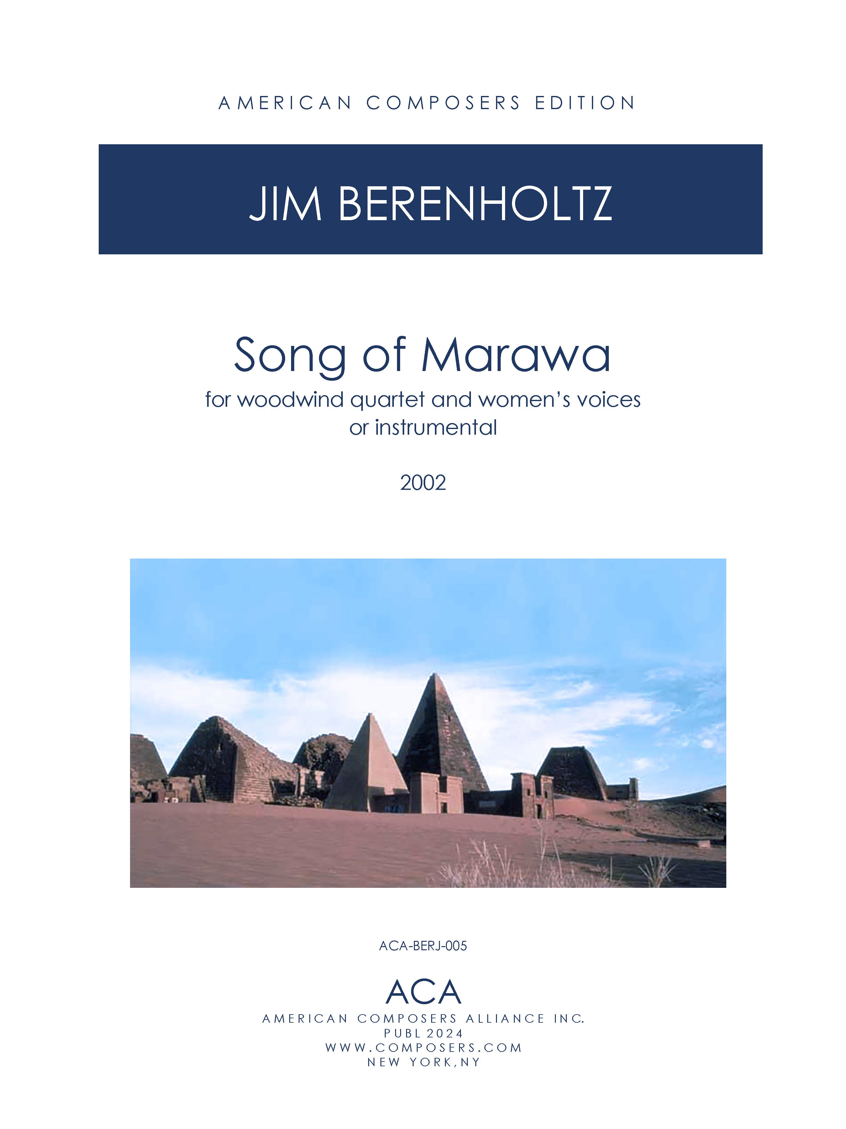 SONG OF MARAWA – American Composers Alliance