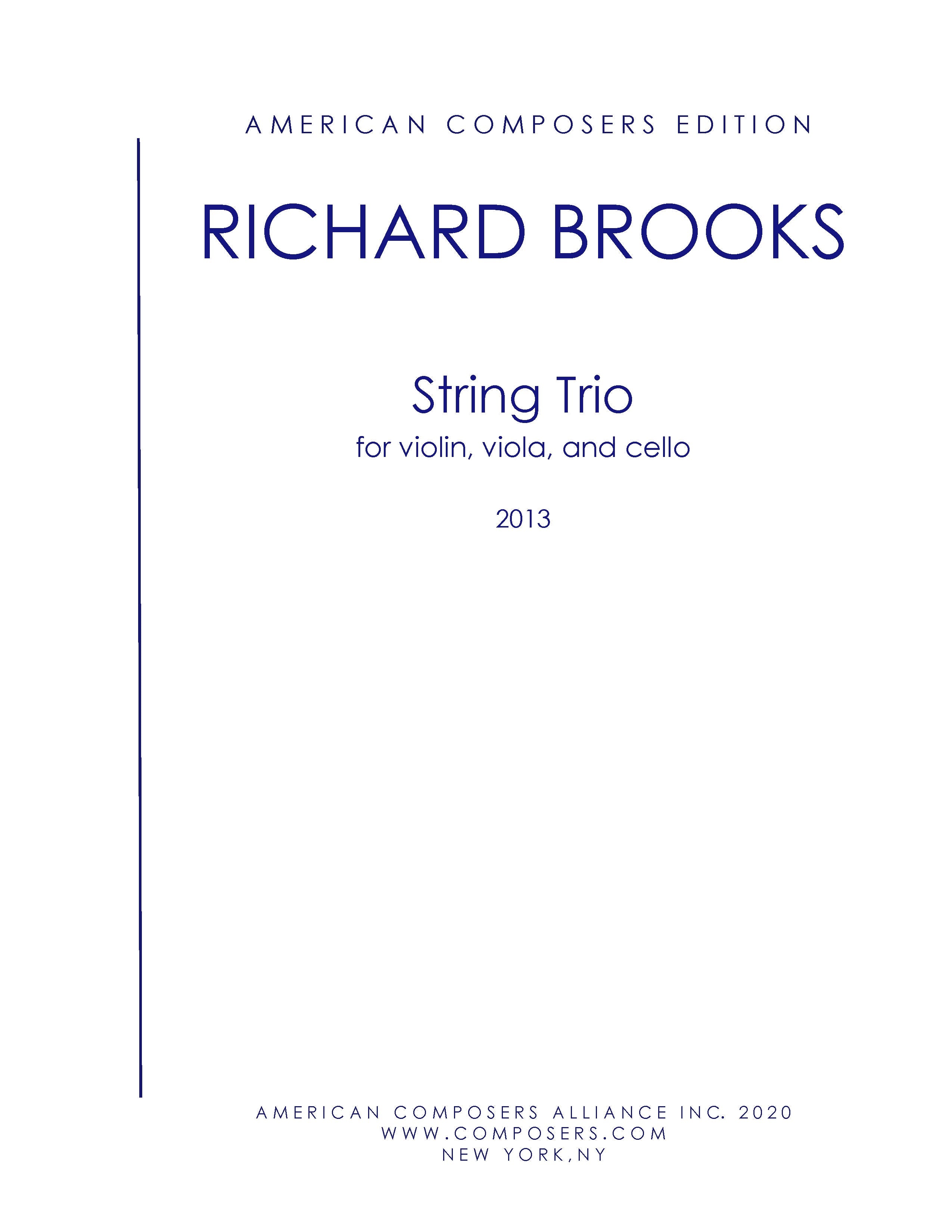 String Trio – American Composers Alliance