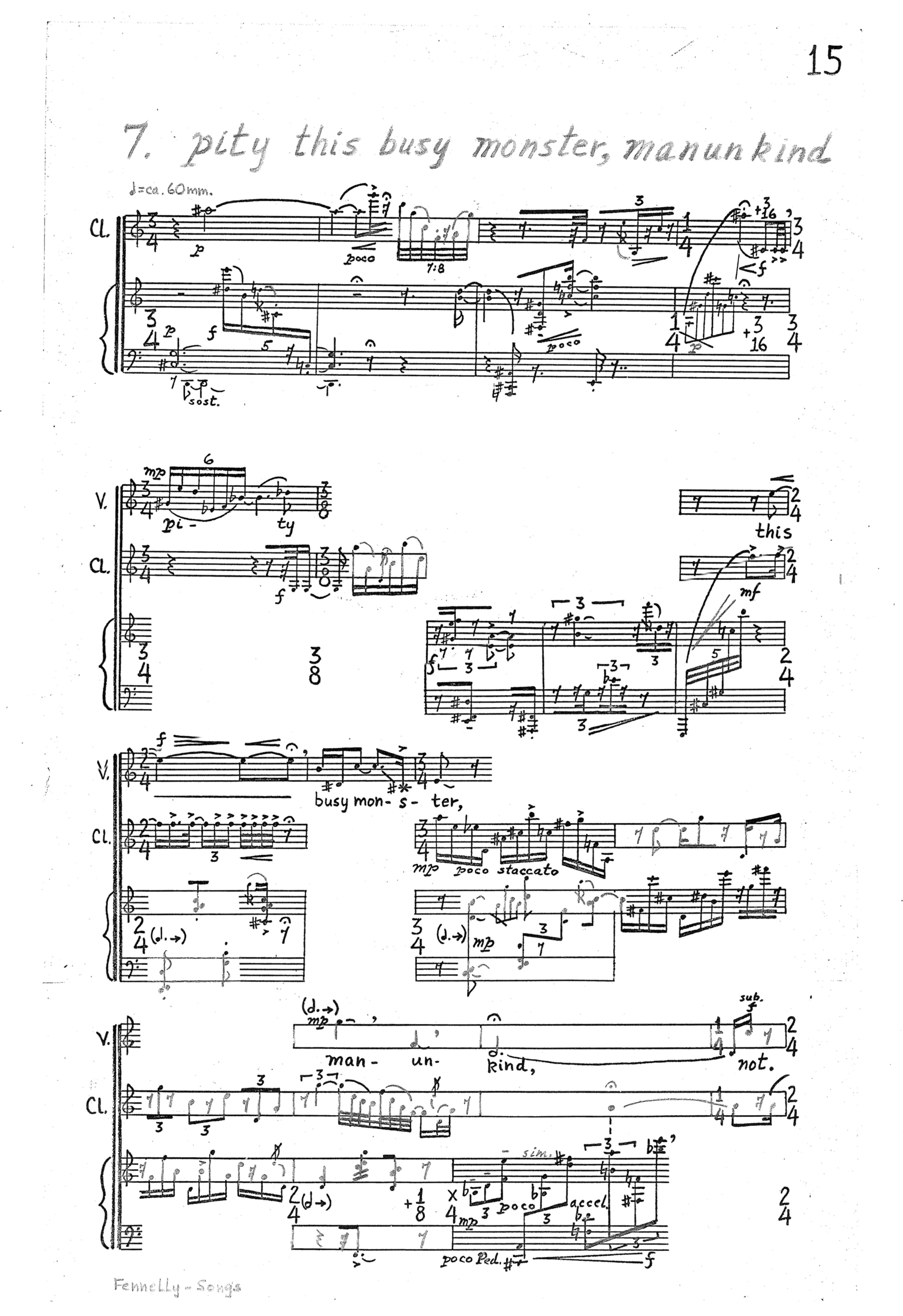 Pity This Busy Monster, Manunkind – American Composers Alliance