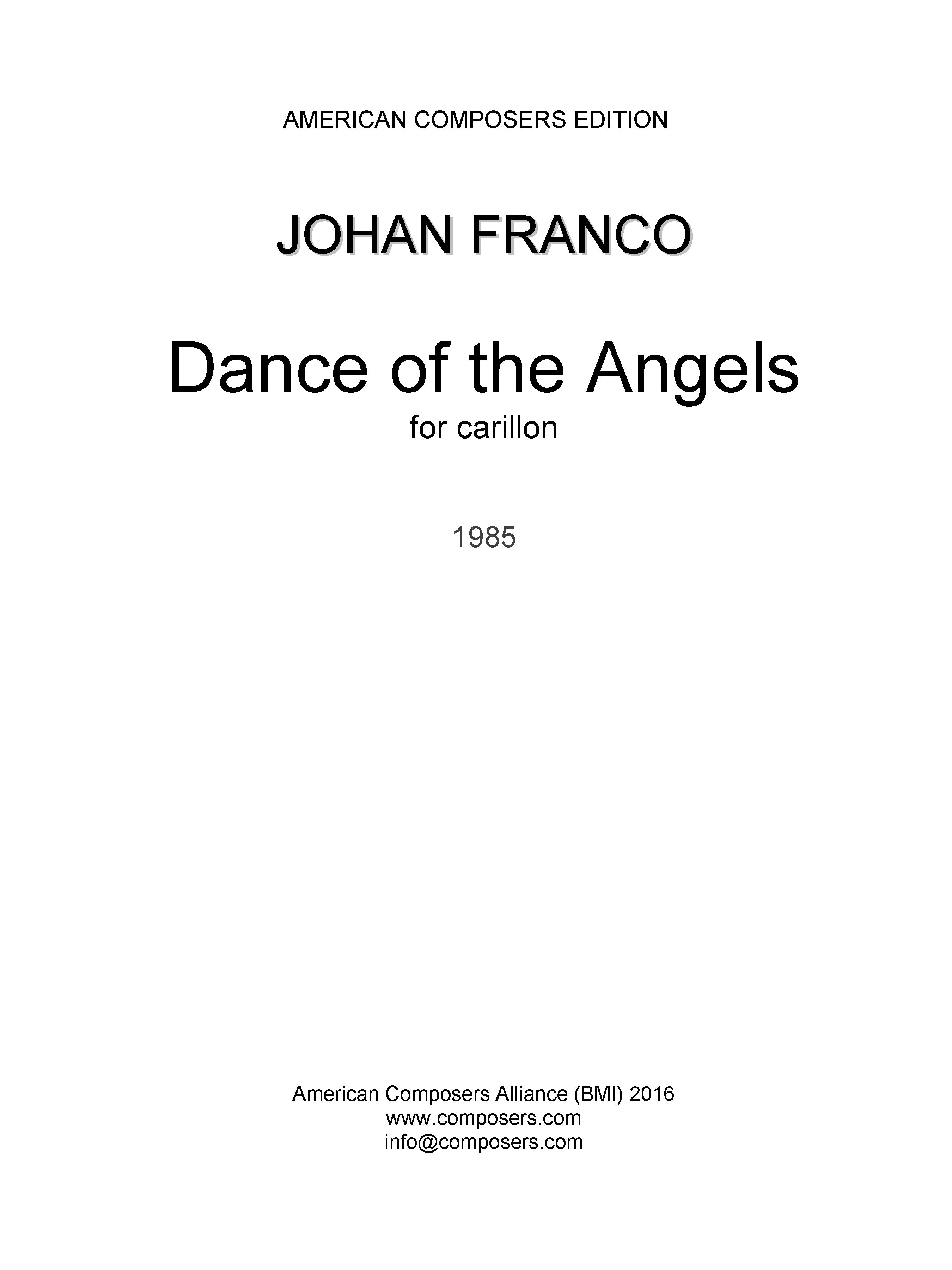 Dance of the Angels – American Composers Alliance