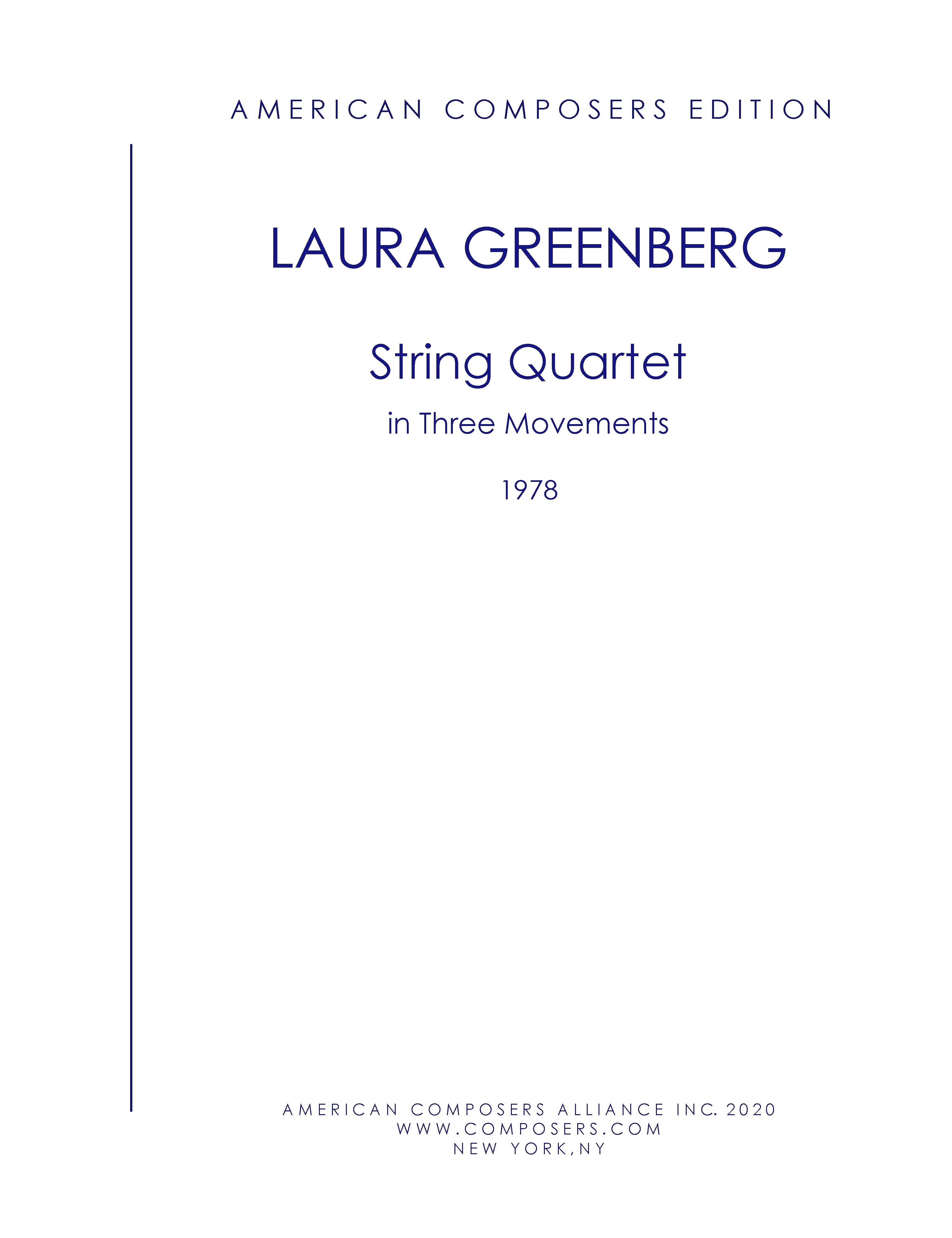 STRING QUARTET – American Composers Alliance