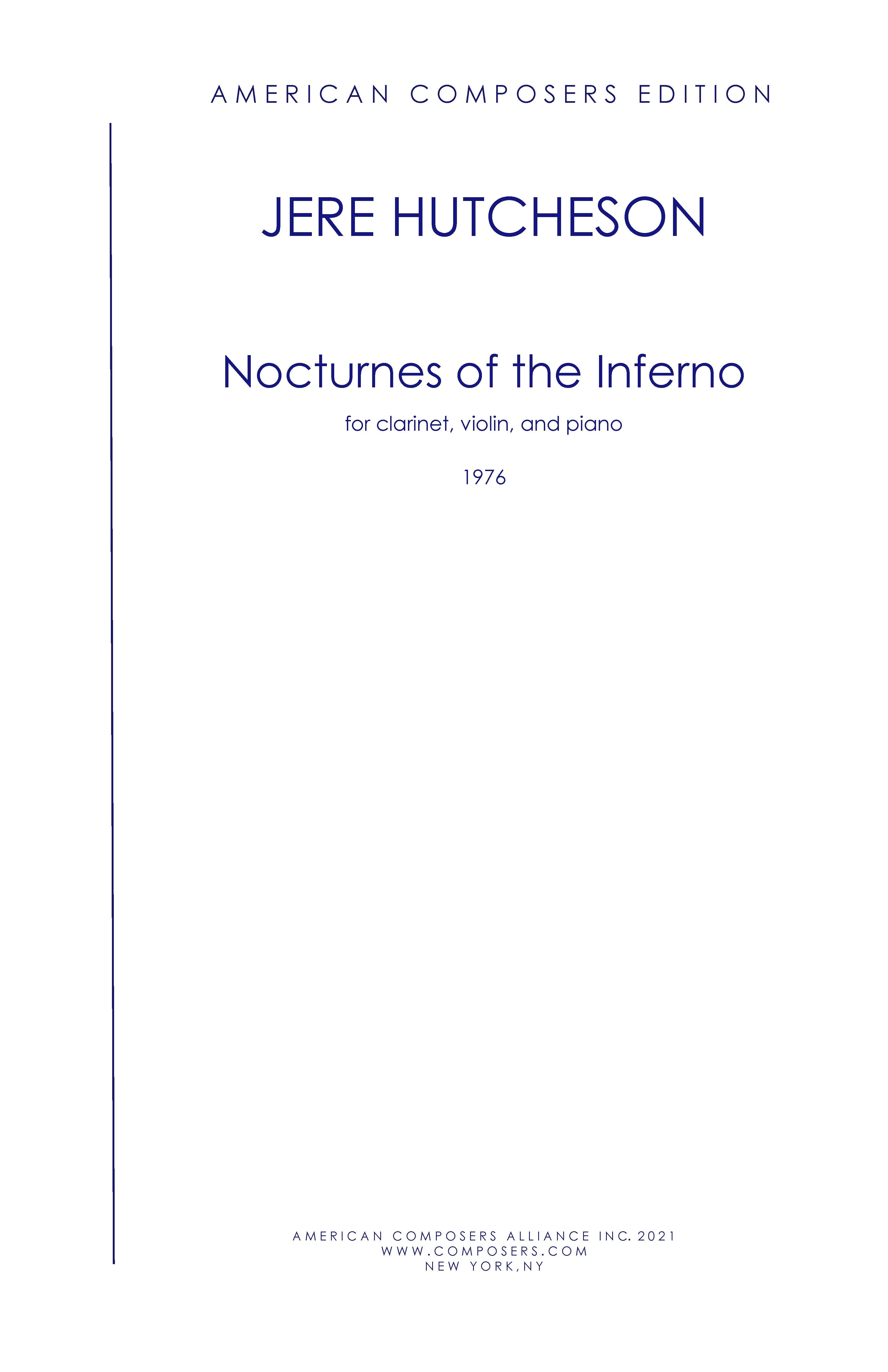 NOCTURNES OF THE INFERNO – American Composers Alliance