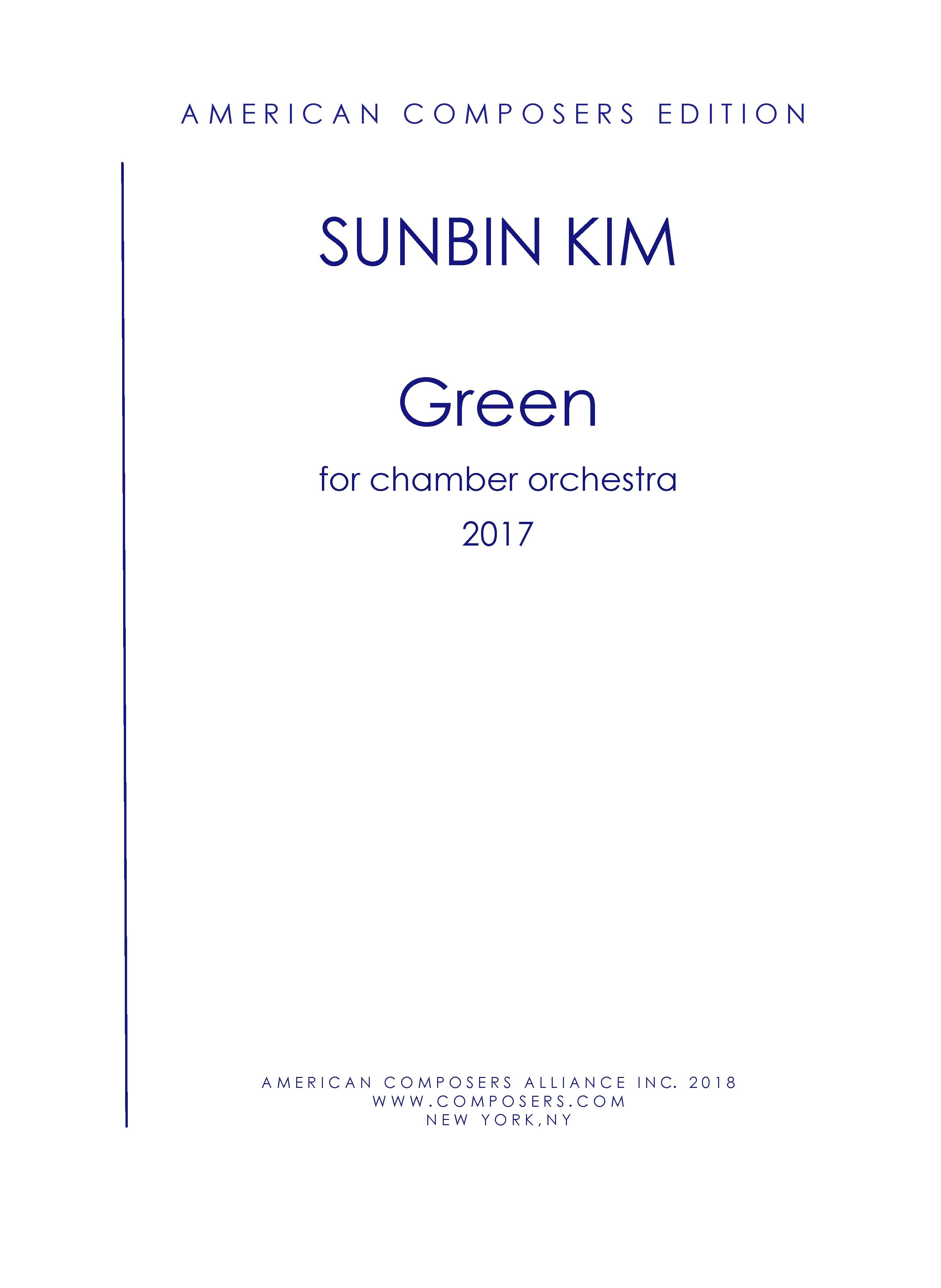 GREEN – American Composers Alliance