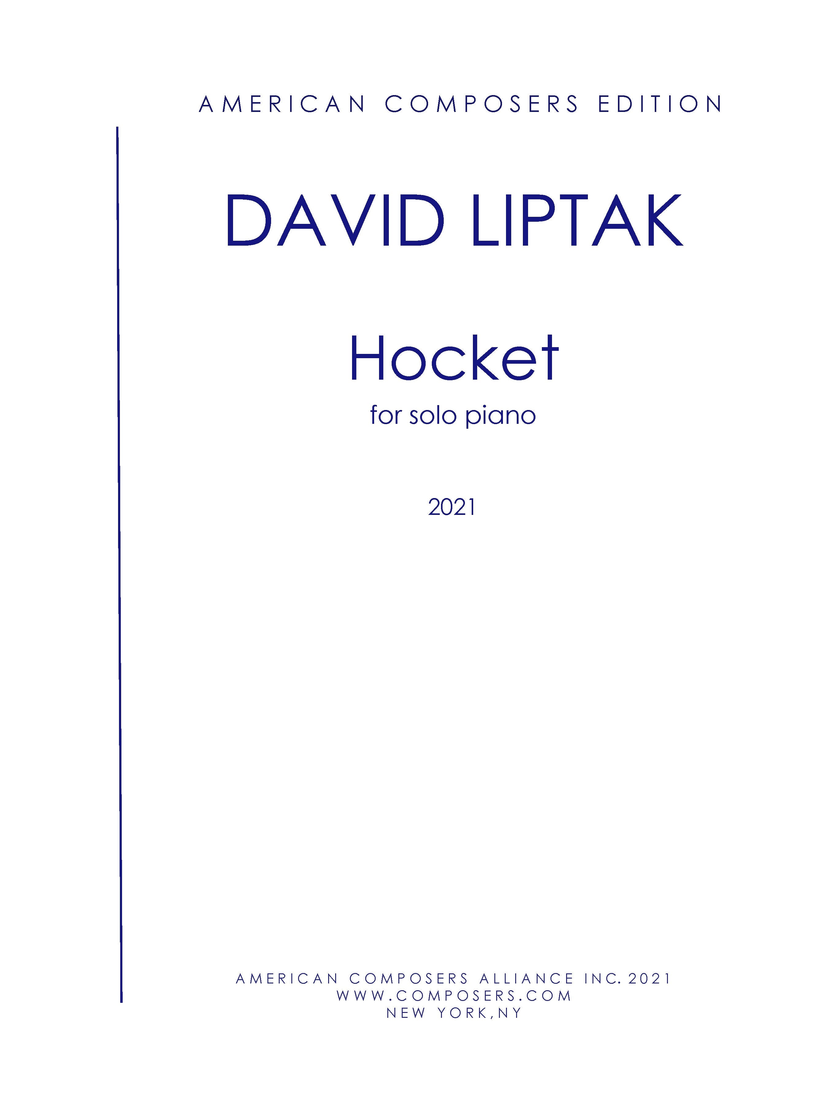 Hocket – American Composers Alliance