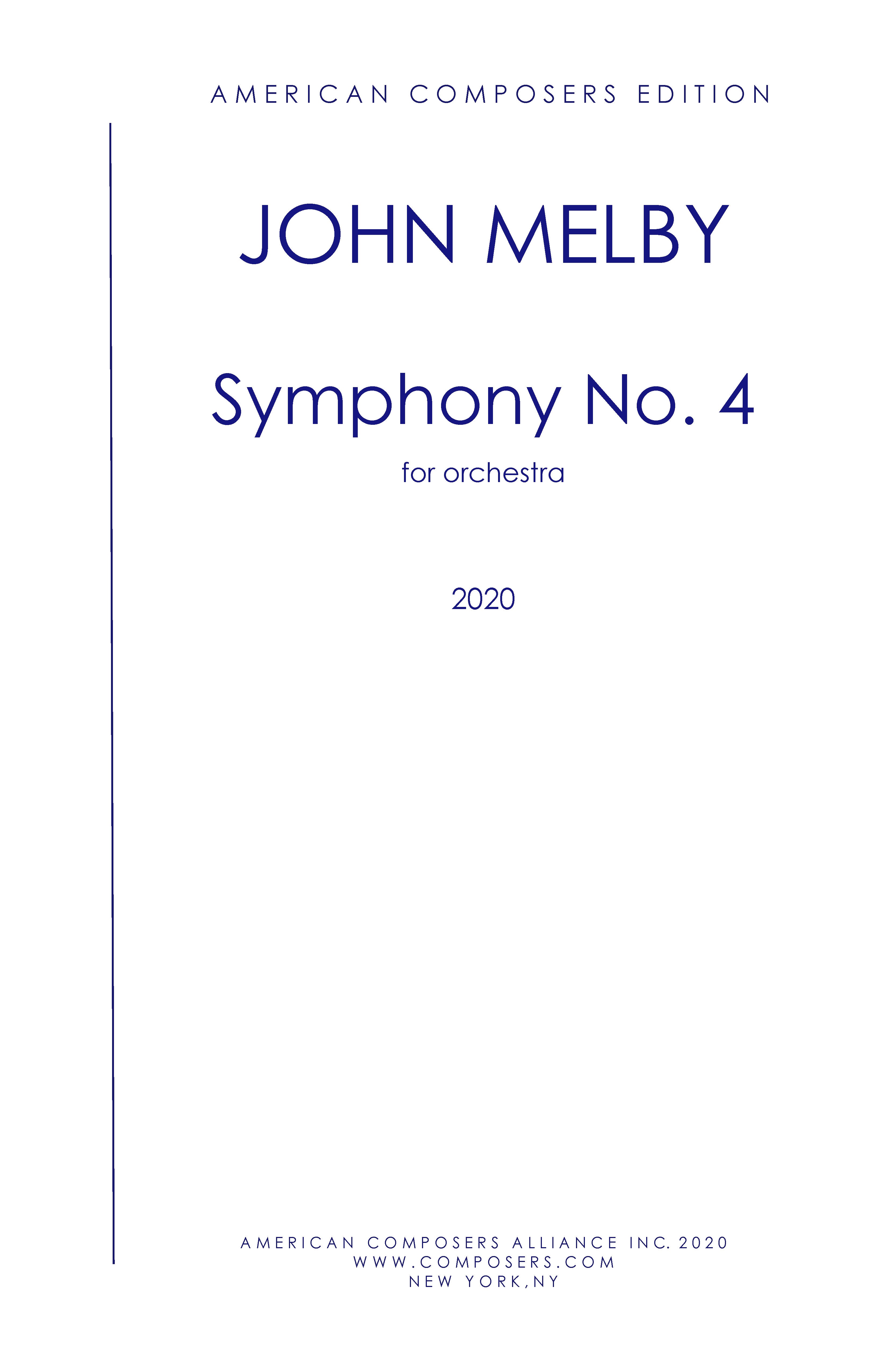 Symphony No. 4 – American Composers Alliance