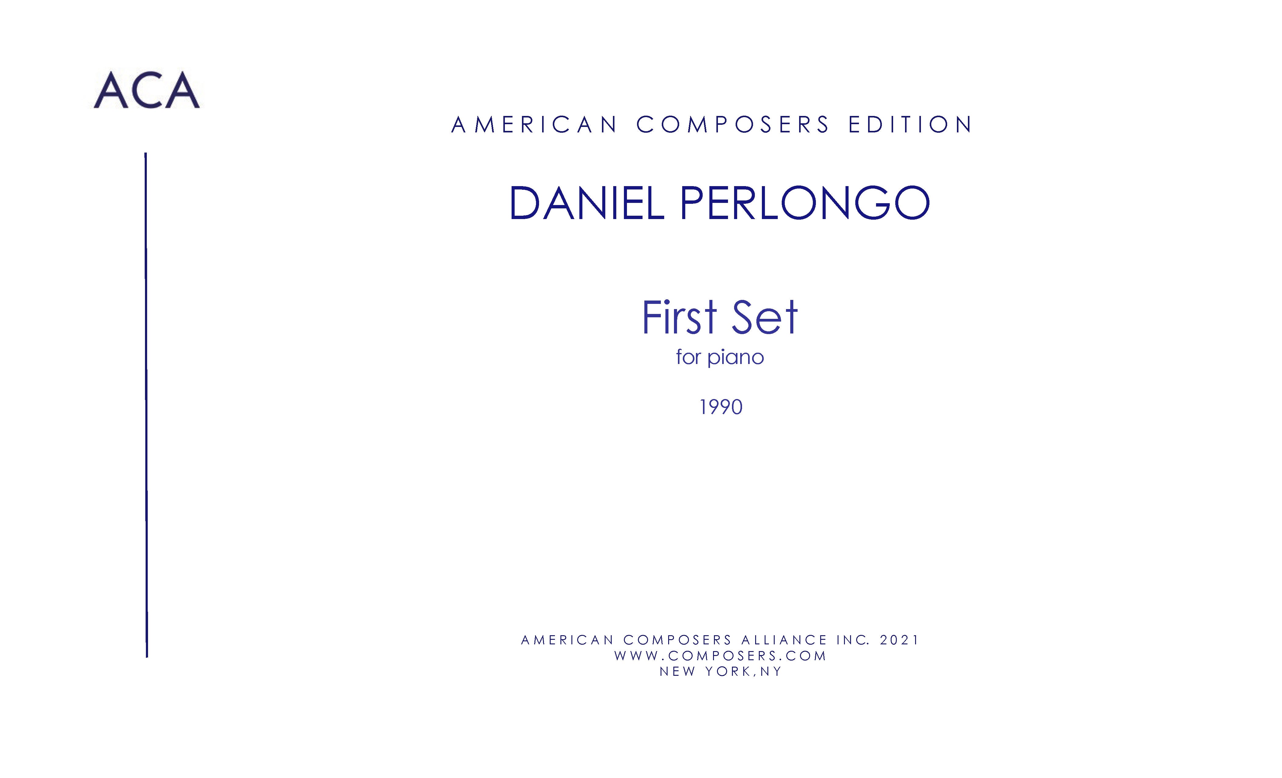 FIRST SET – American Composers Alliance