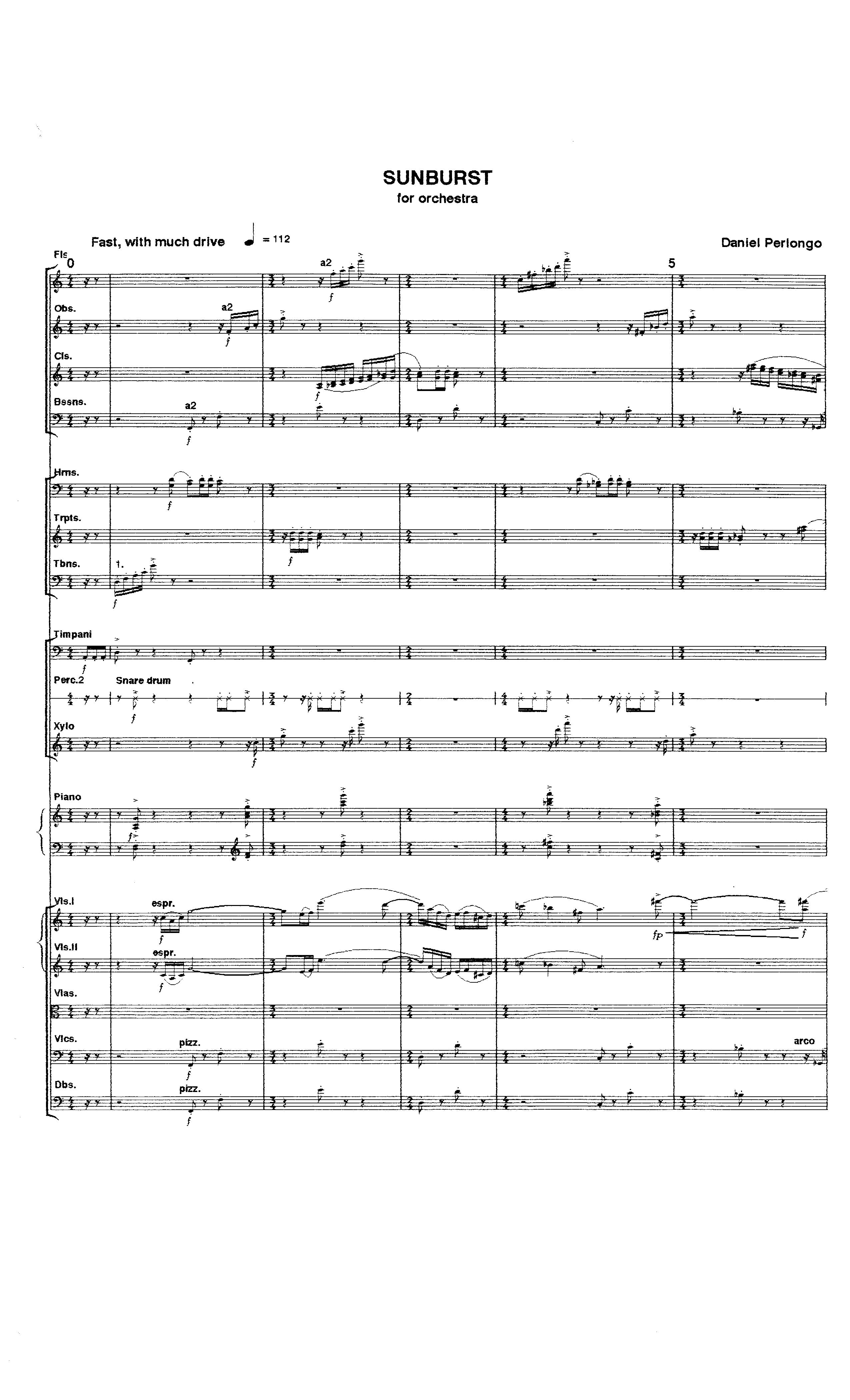 SUNBURST for clarinet and orchestra – American Composers Alliance