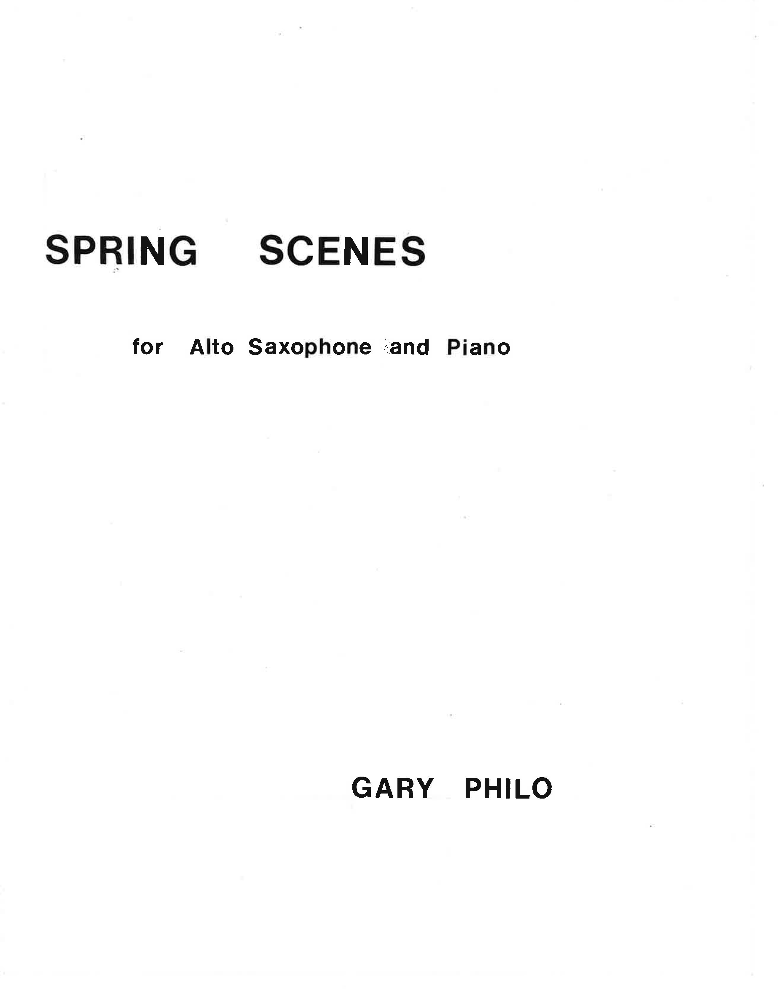 SPRING SCENES – American Composers Alliance