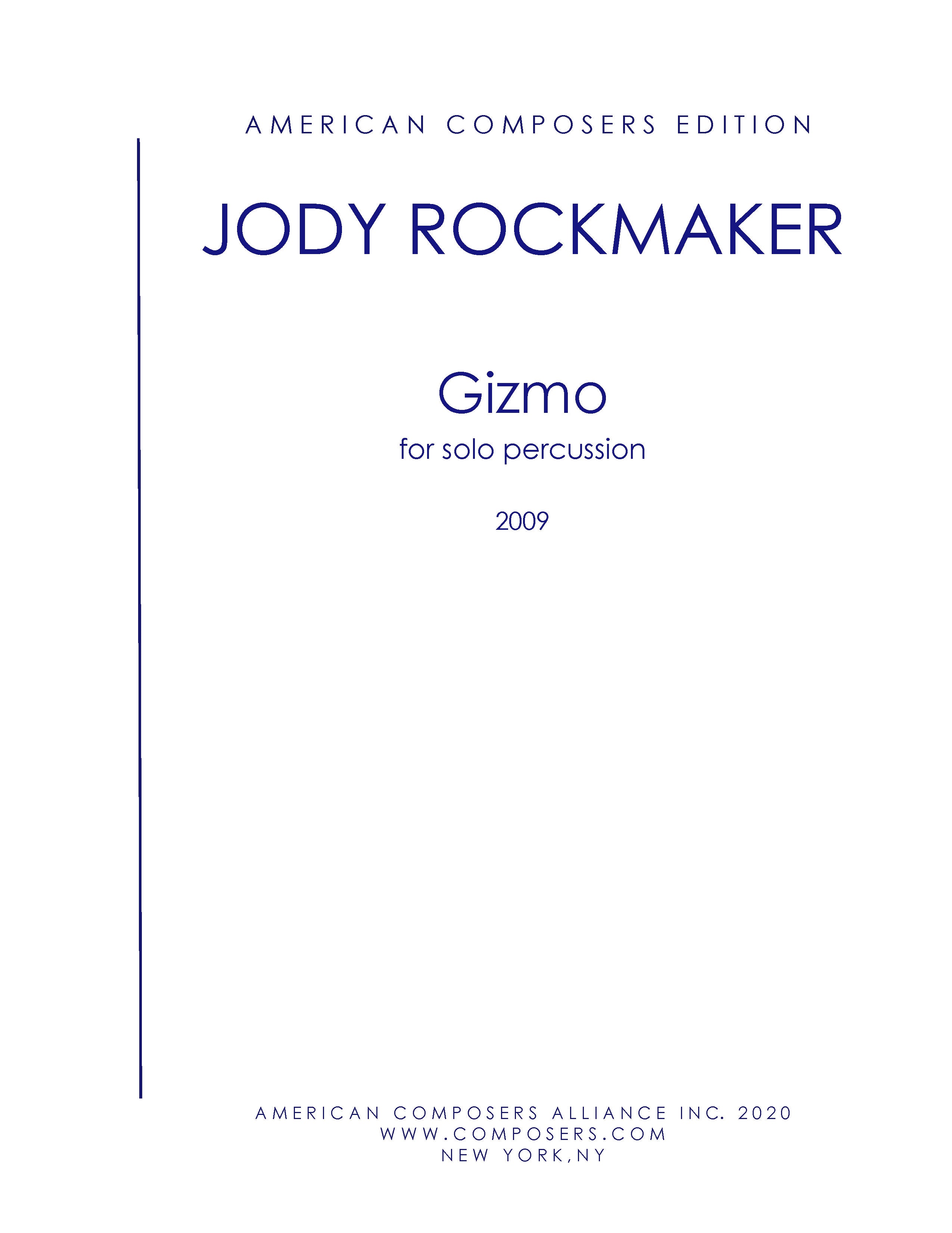 GIZMO – American Composers Alliance