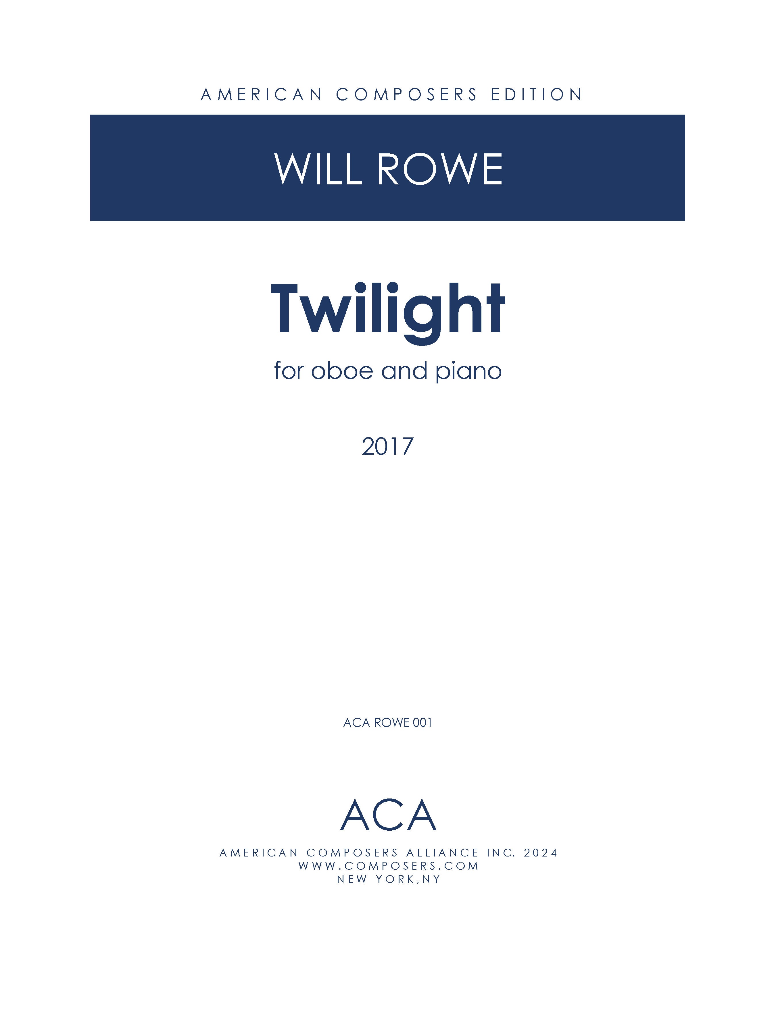 Twilight – American Composers Alliance