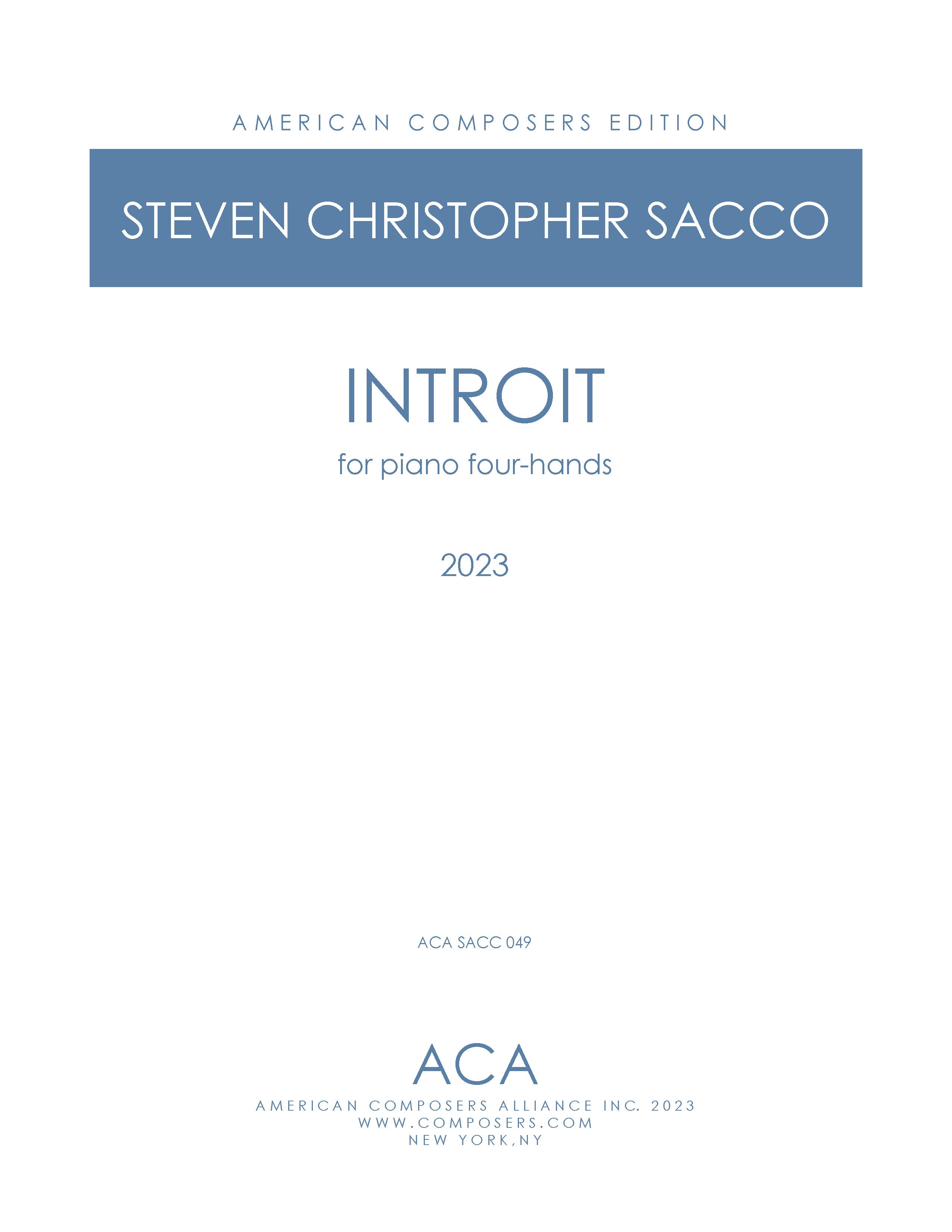 INTROIT – American Composers Alliance