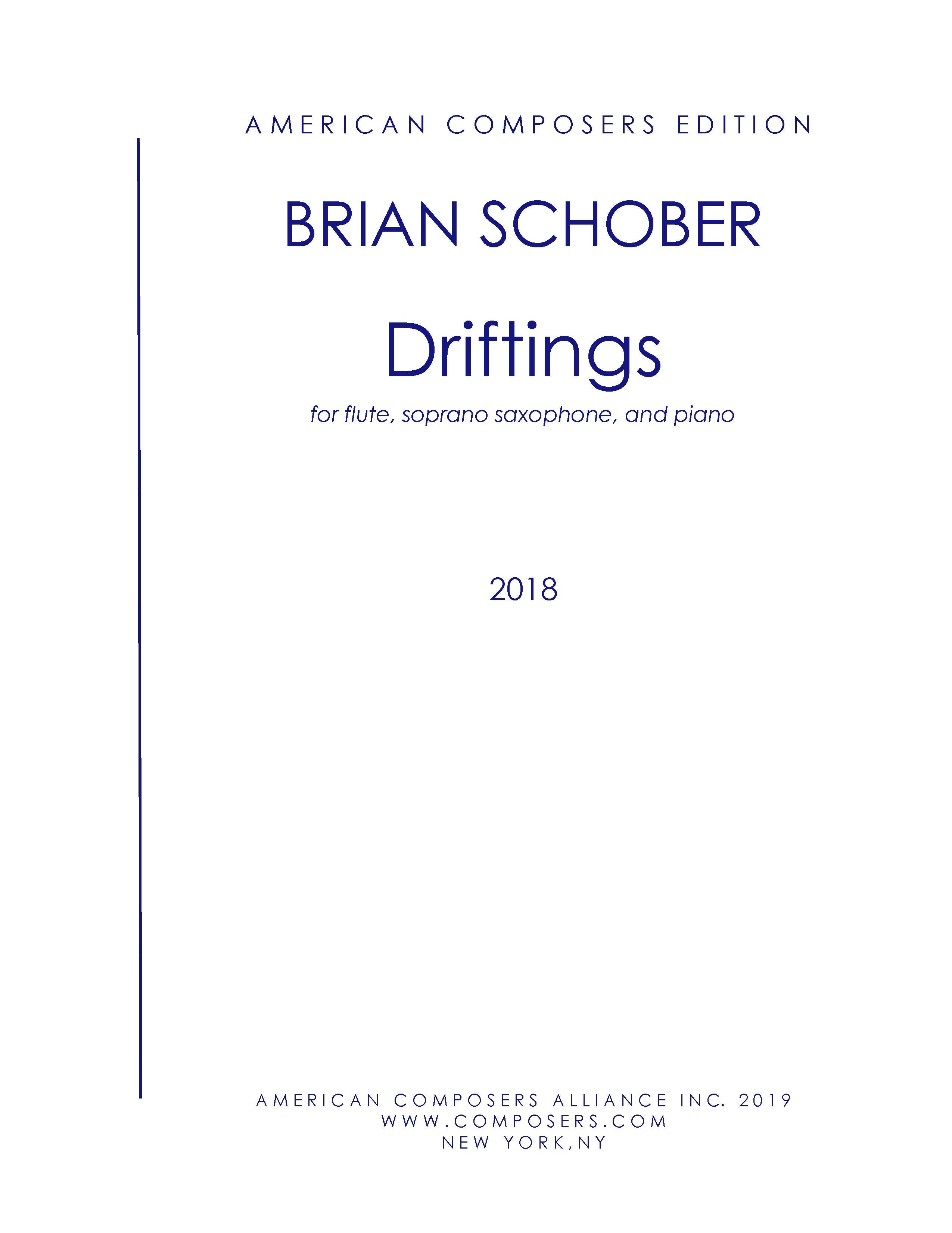 DRIFTINGS – American Composers Alliance