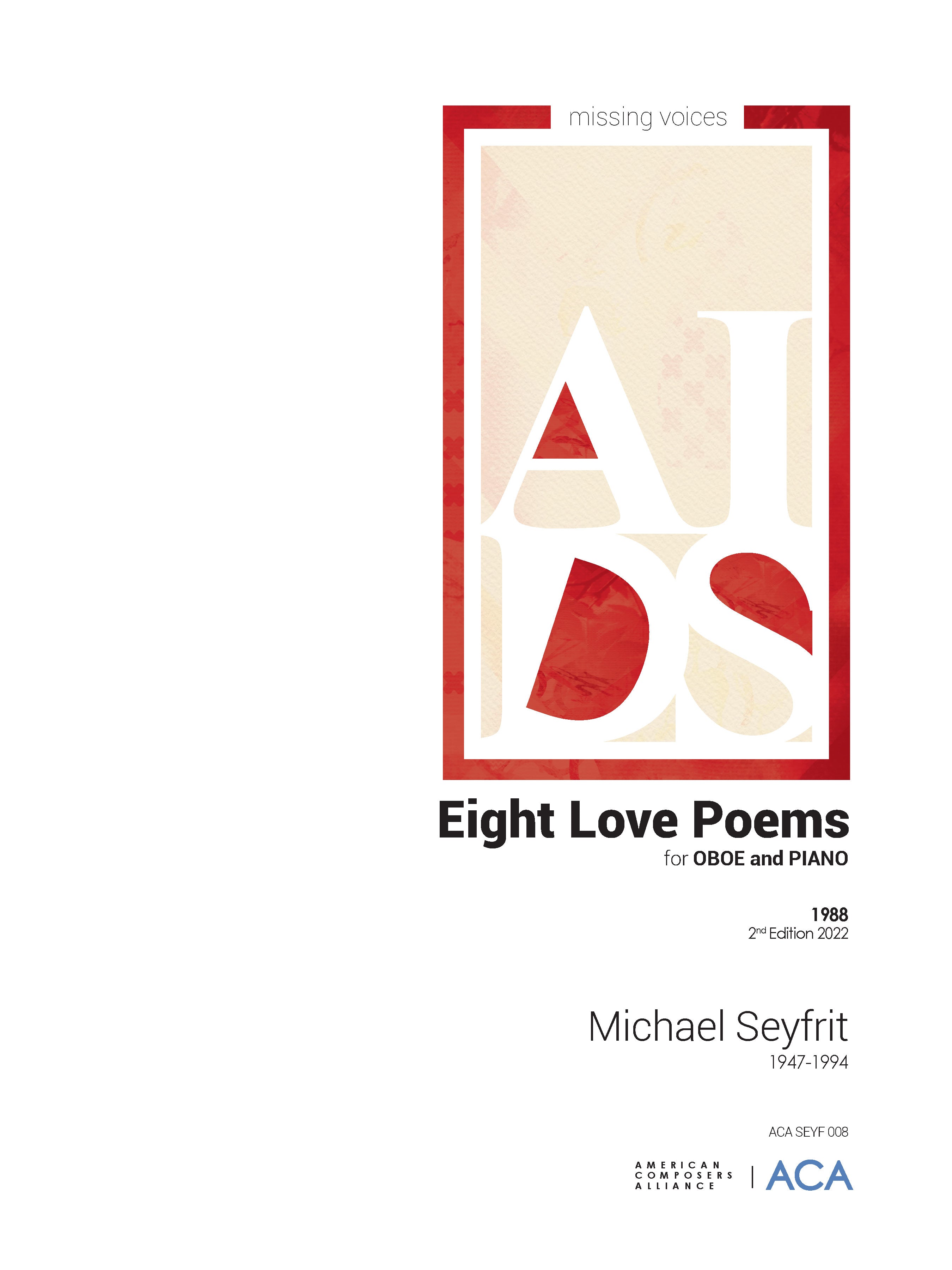EIGHT LOVE POEMS – American Composers Alliance
