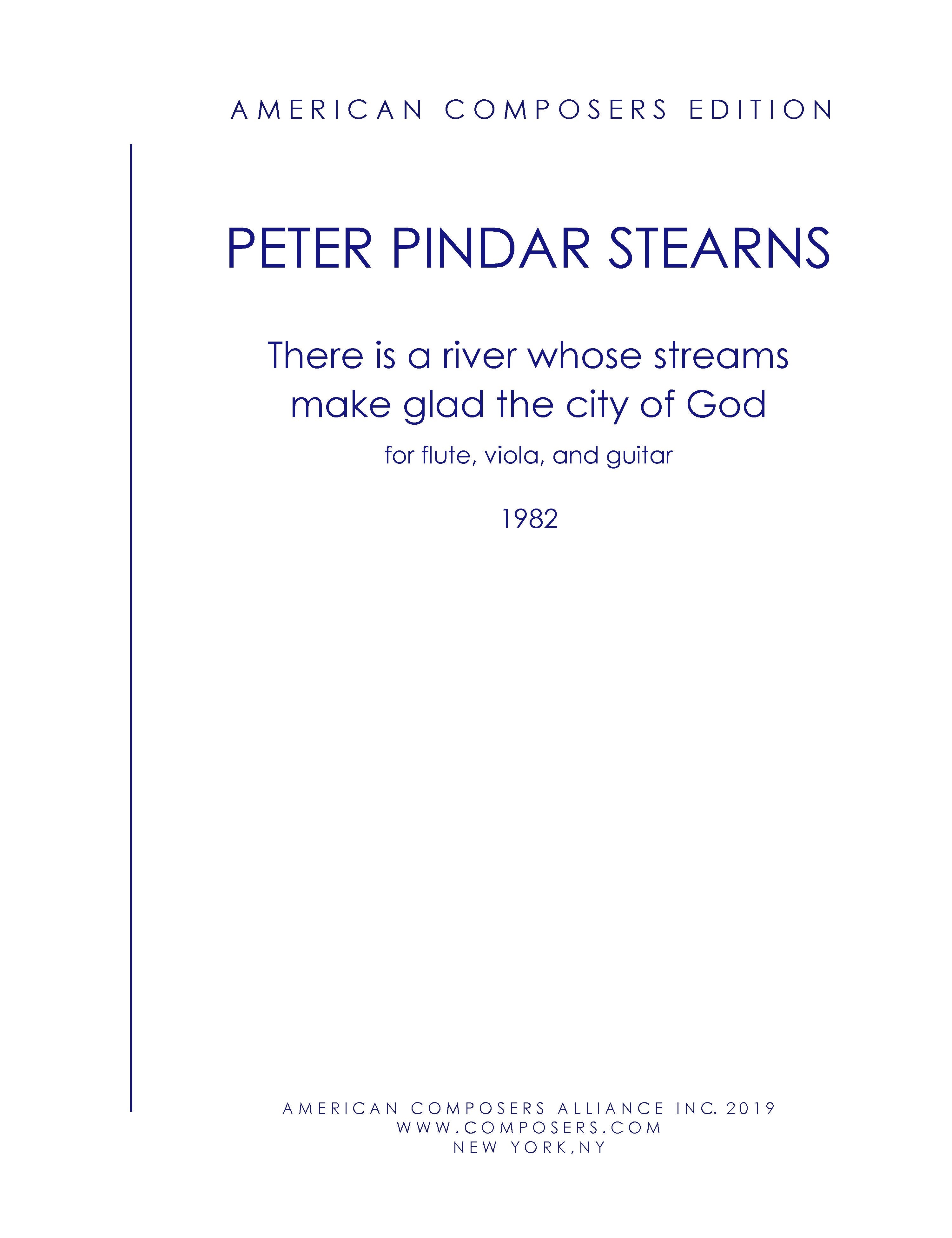 There is A River Whose Streams Make Glad the City of God – American ...