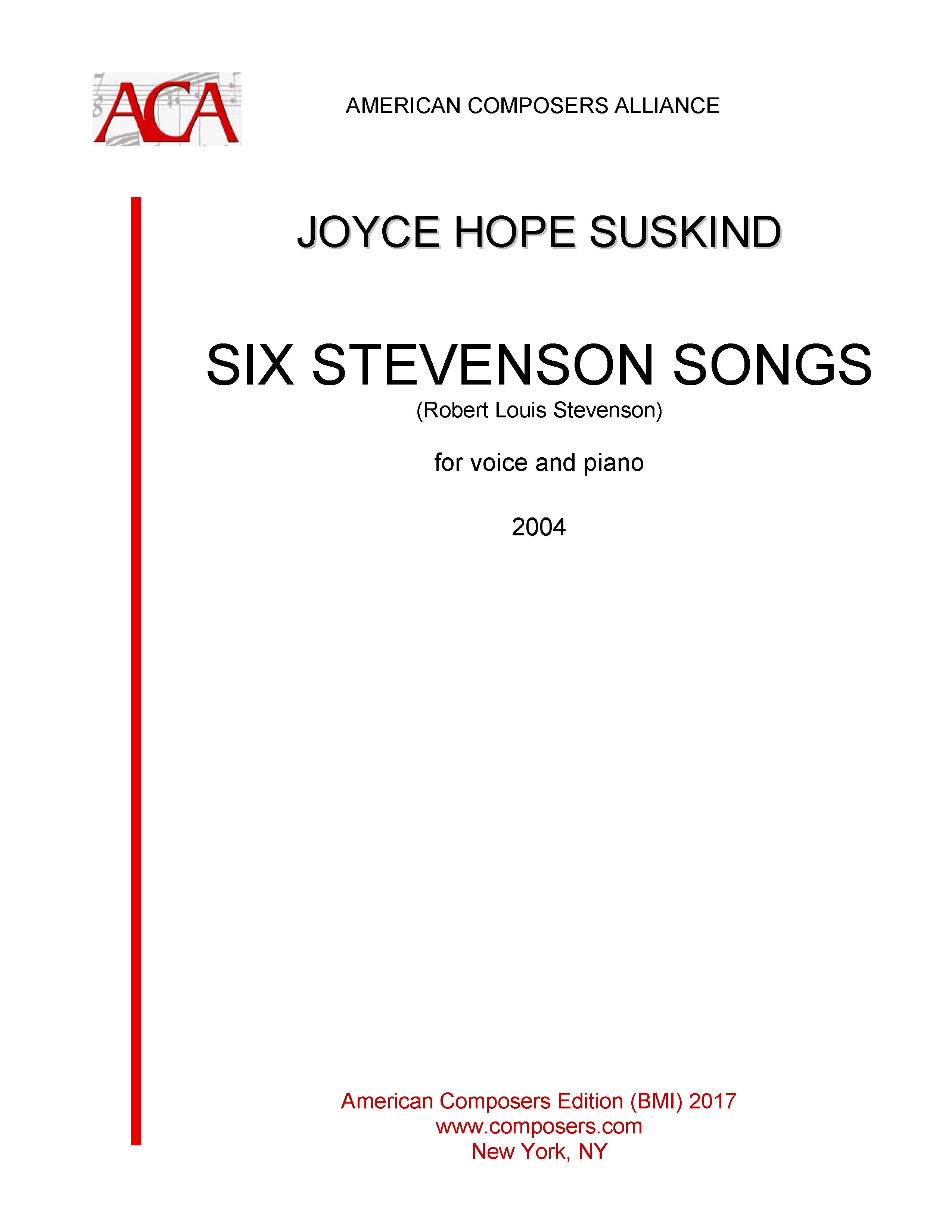 SIX STEVENSON SONGS – American Composers Alliance