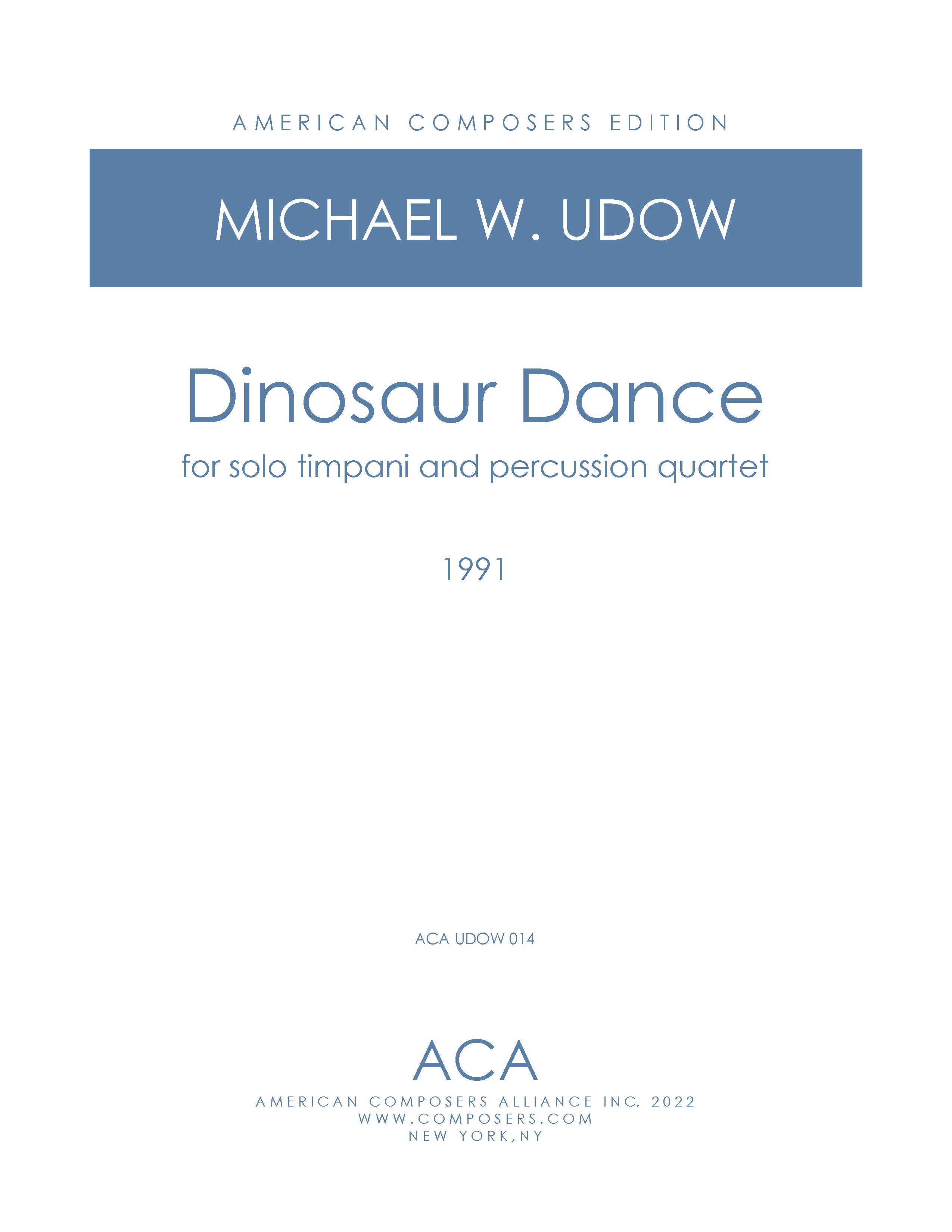 Dinosaur Dance – American Composers Alliance