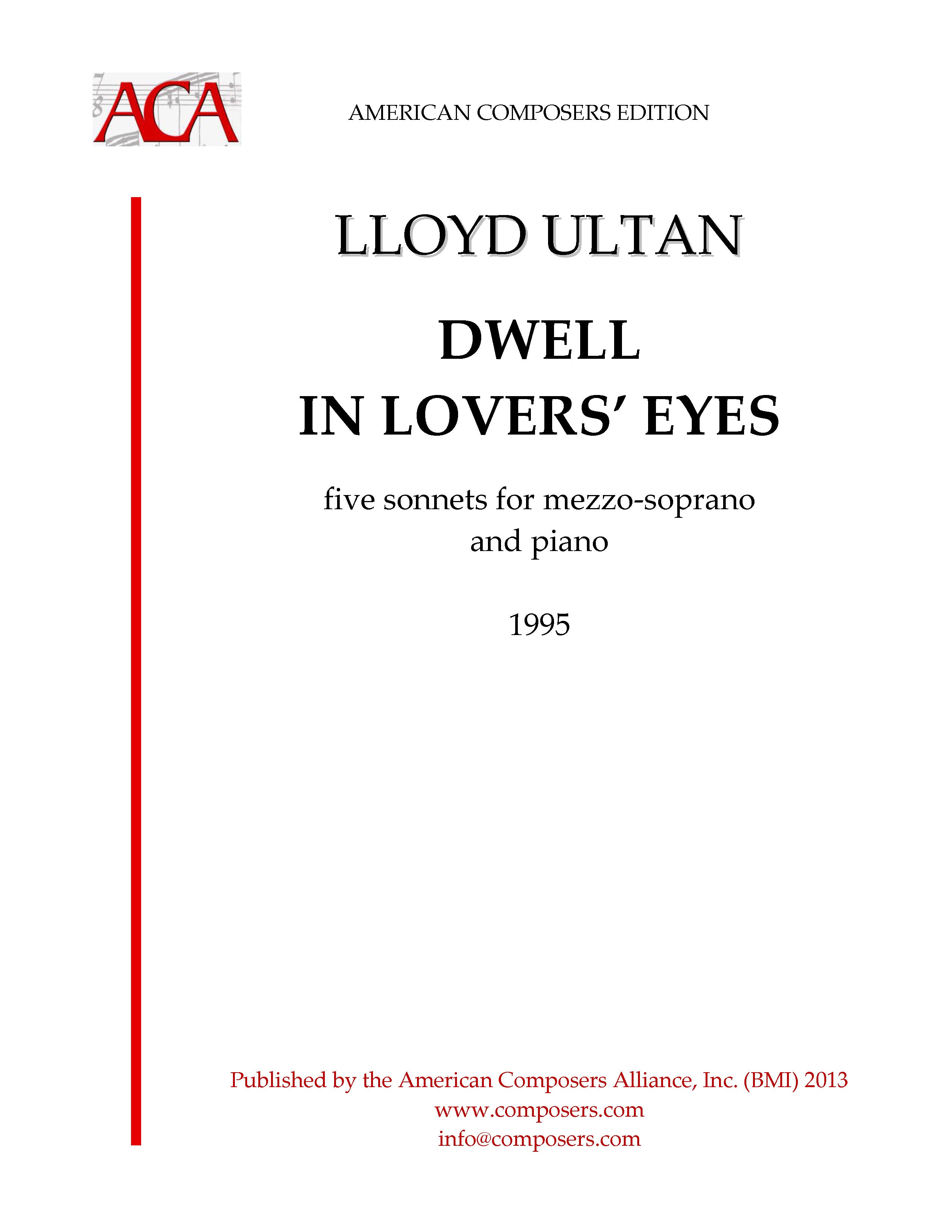 DWELL IN LOVERS' EYES – American Composers Alliance