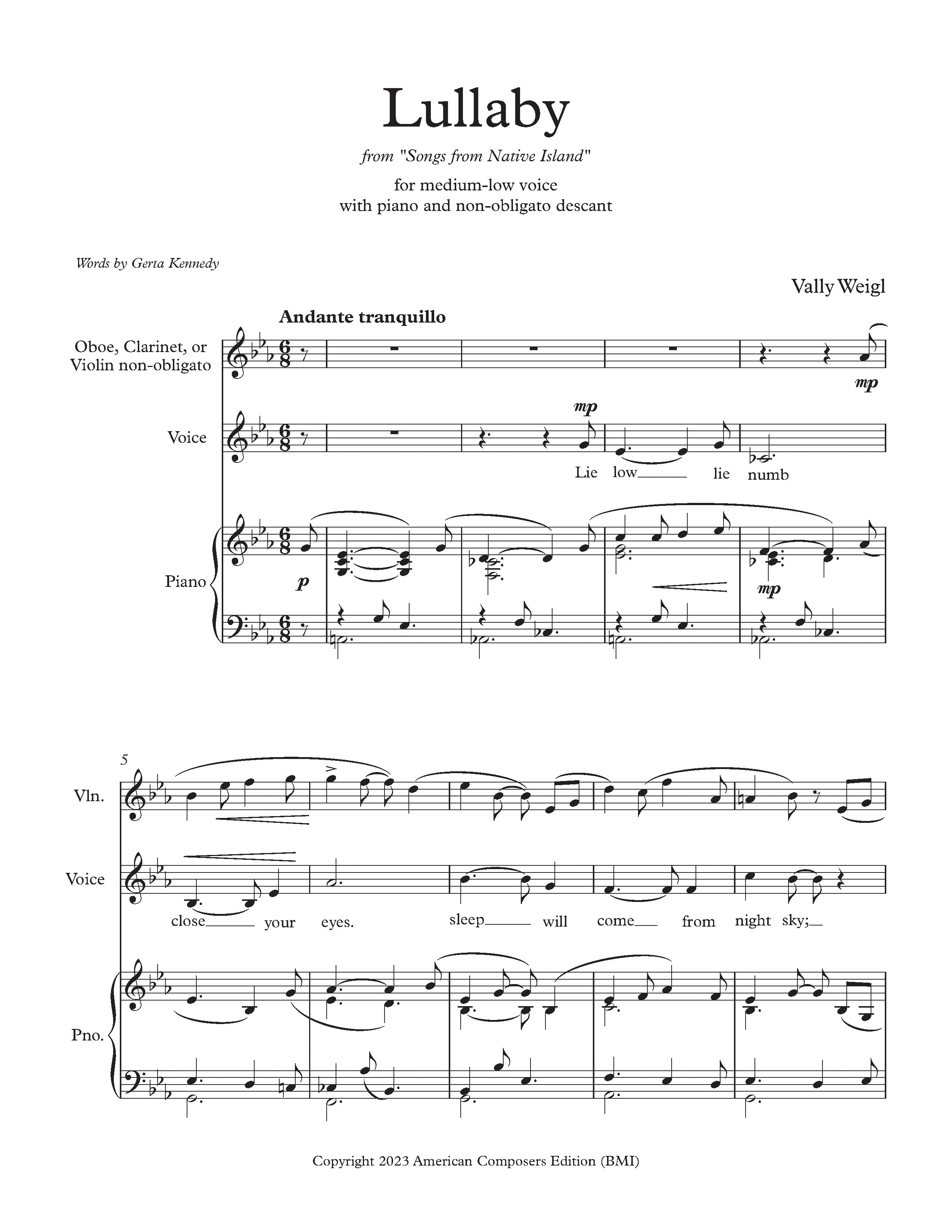 SONGS FROM NATIVE ISLAND with added instrument – American Composers ...