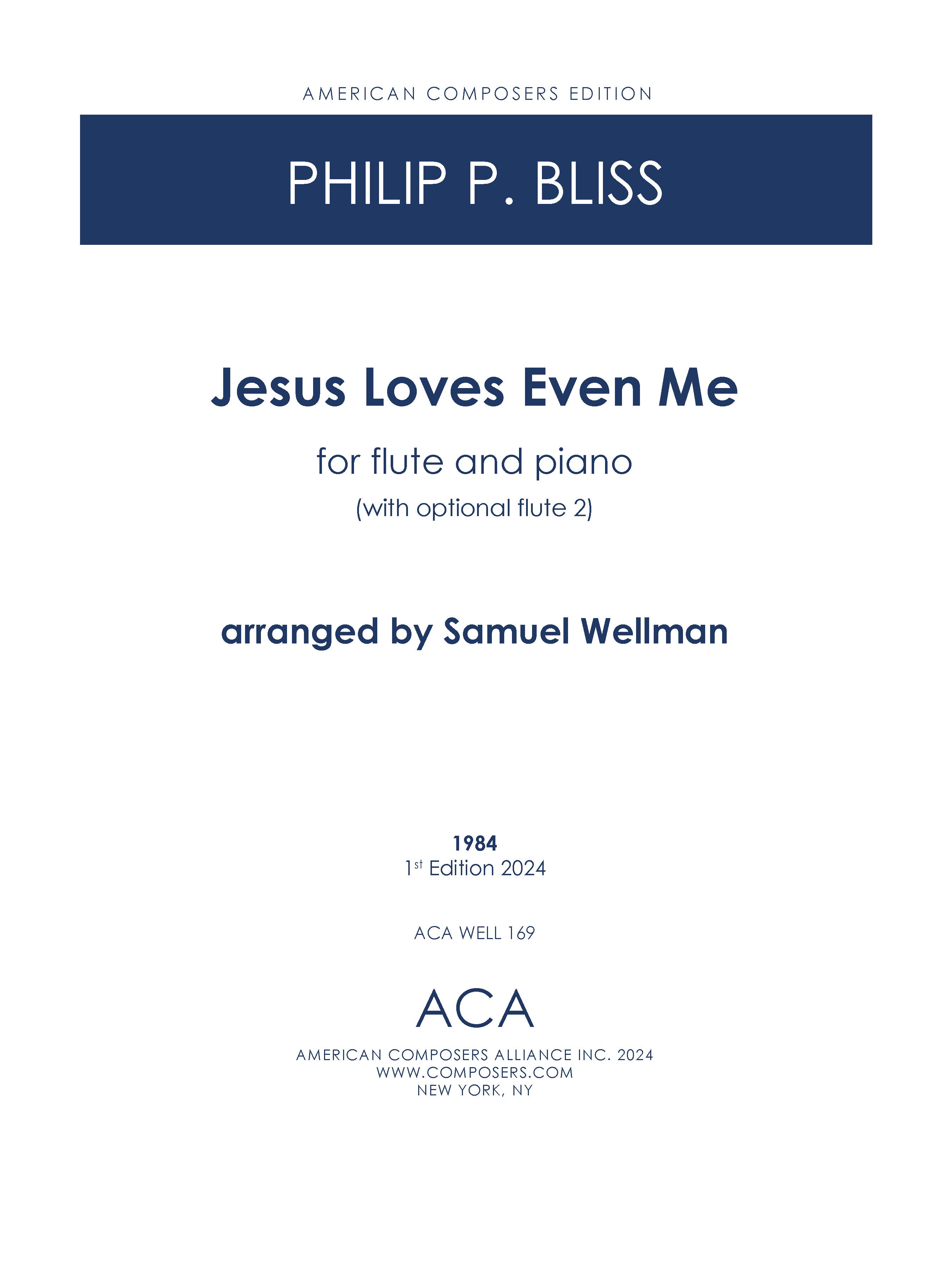 Jesus Loves Even Me American Composers Alliance