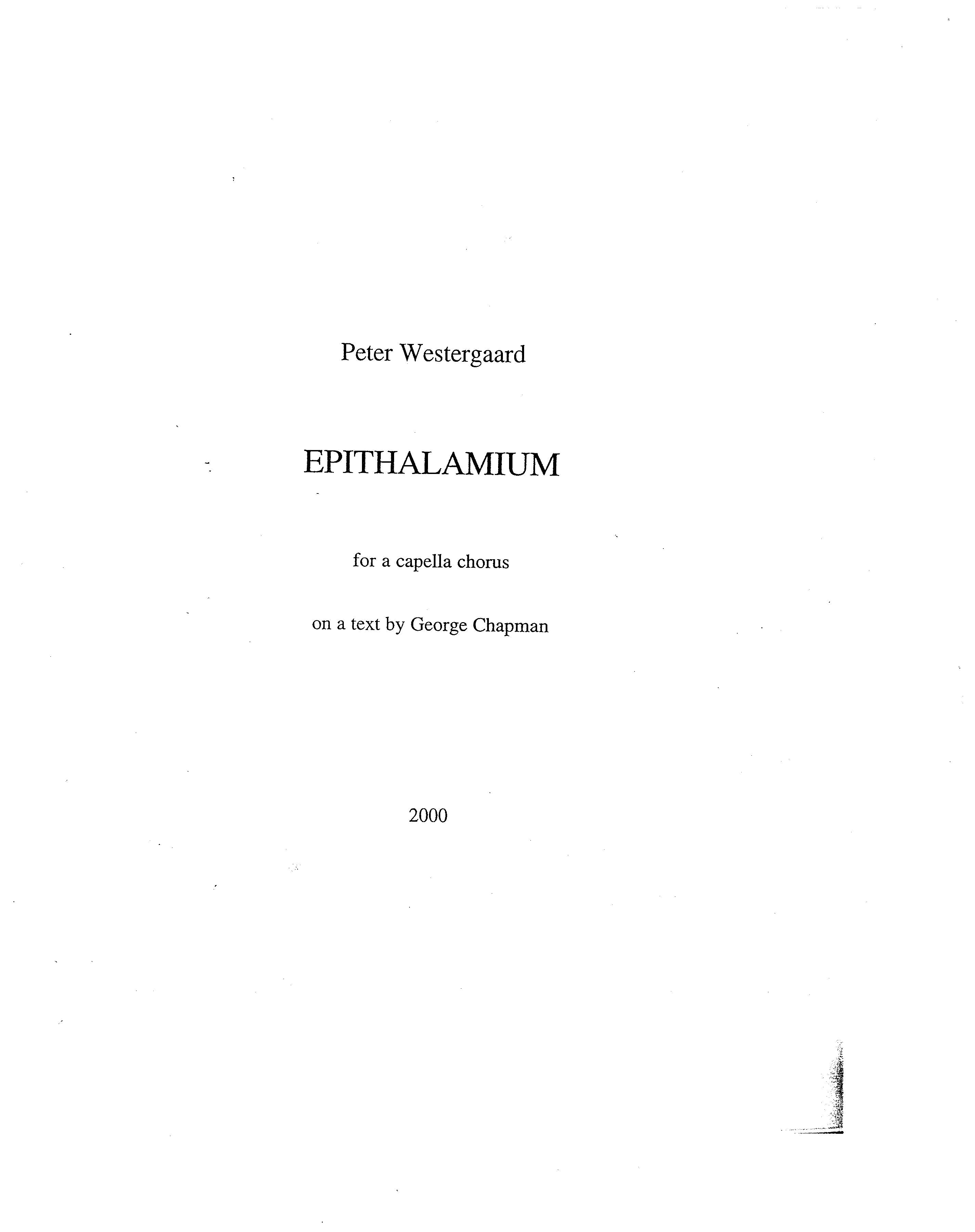 EPITHALAMIUM – American Composers Alliance
