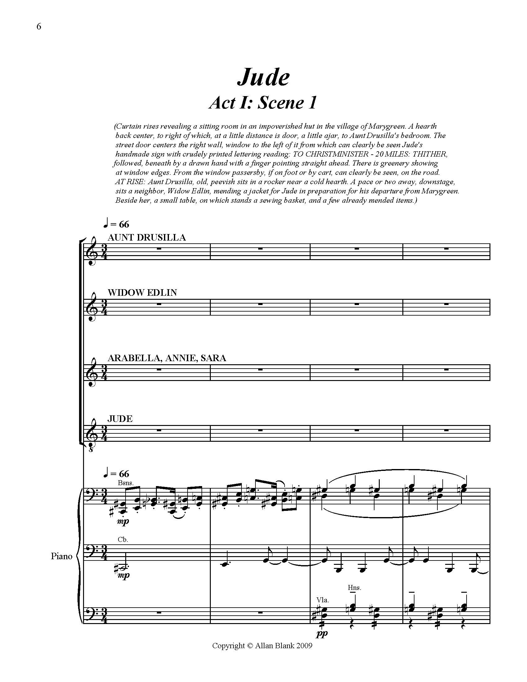 JUDE Opera in Three Acts – American Composers Alliance