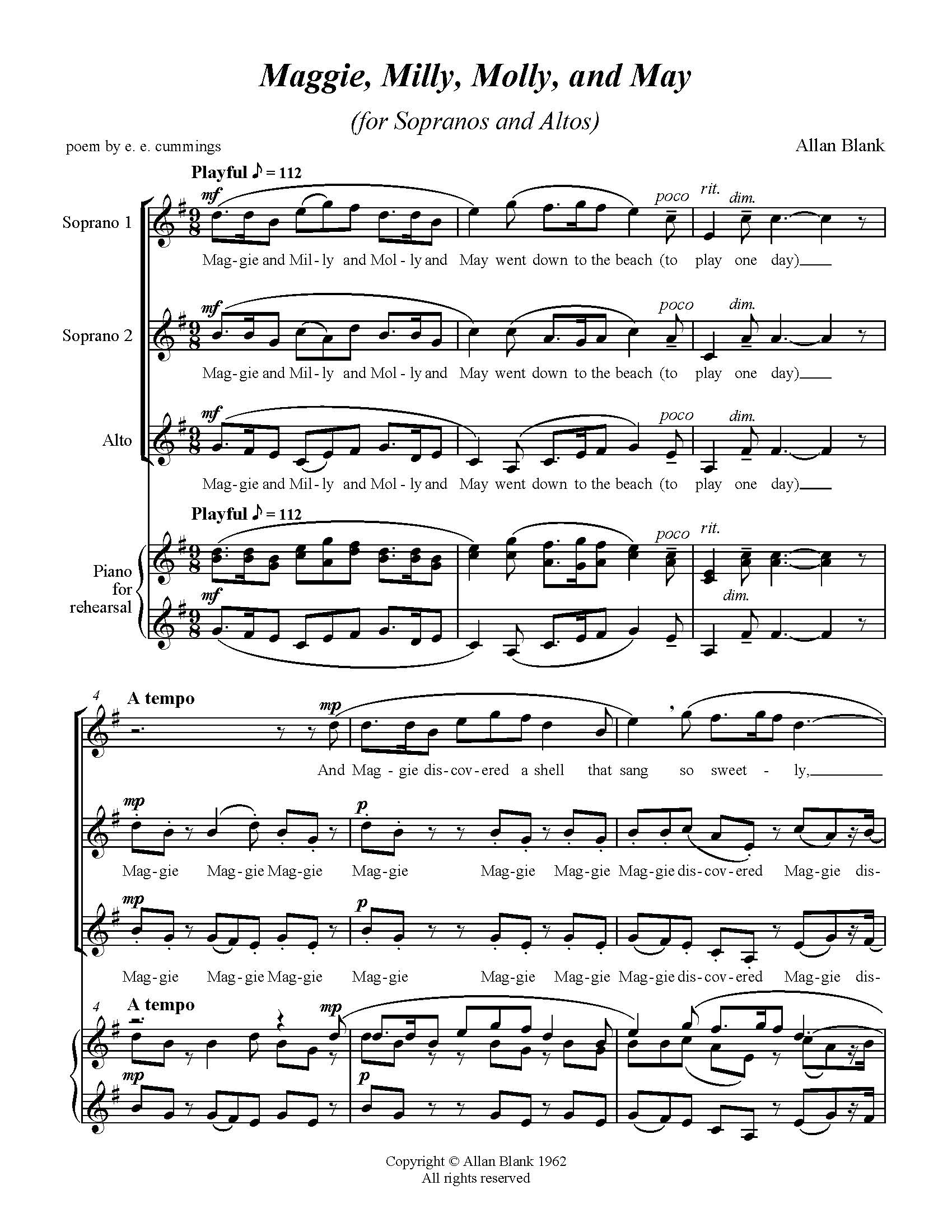 MAGGIE, MILLY, MOLLY & MAY – American Composers Alliance