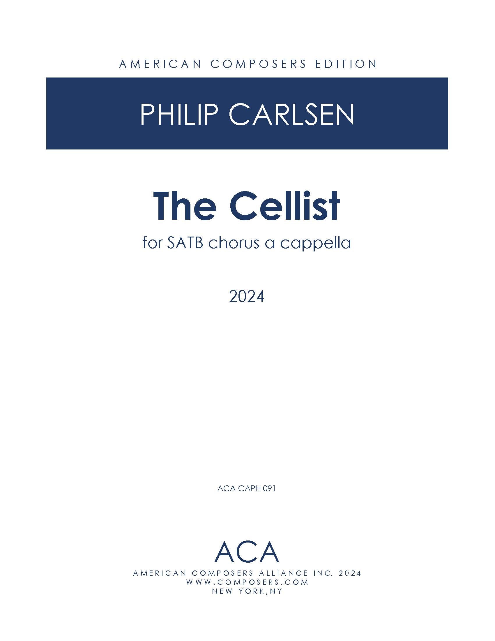 Cellist – American Composers Alliance