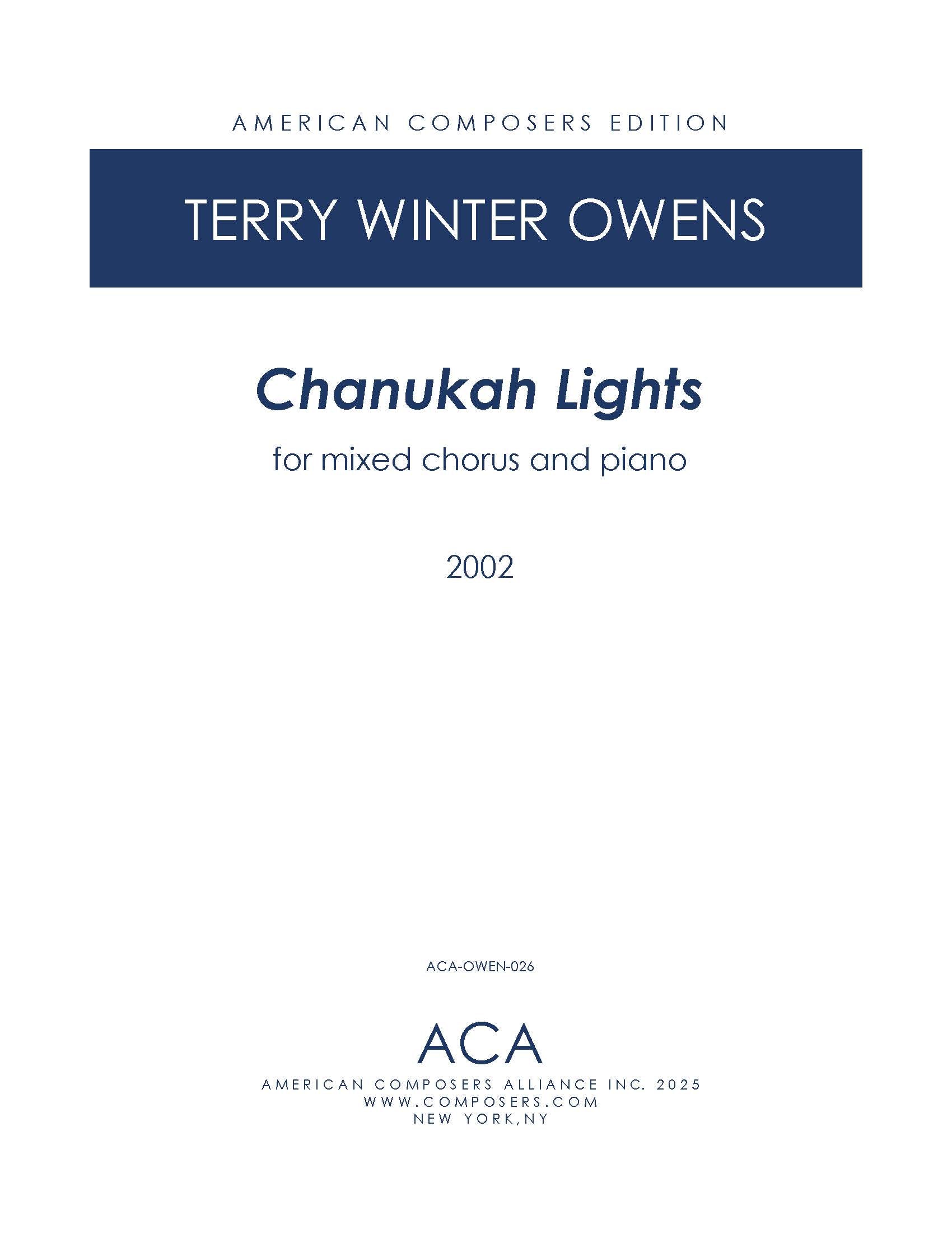 Chanukah Lights – American Composers Alliance