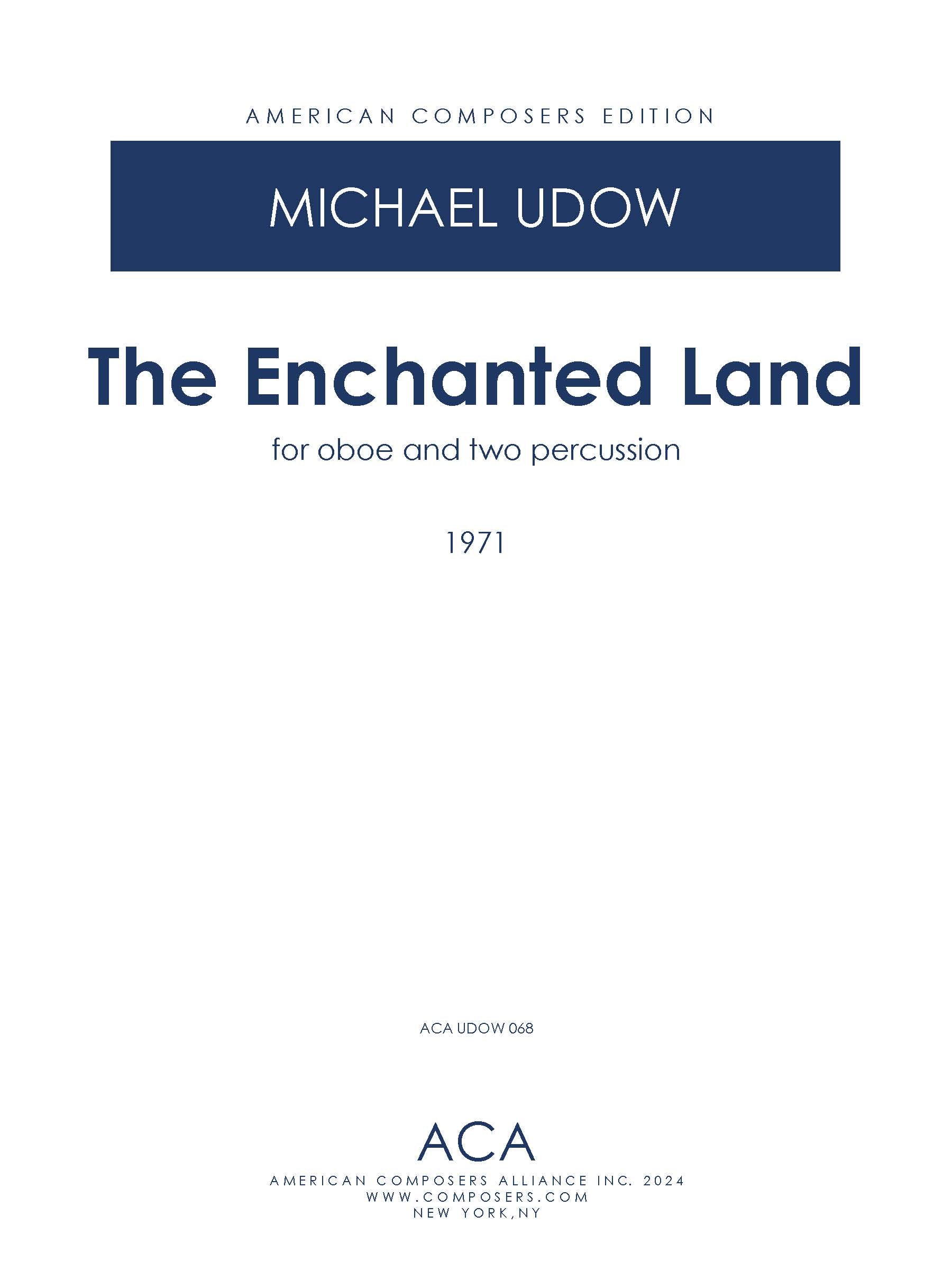 Enchanted Land – American Composers Alliance