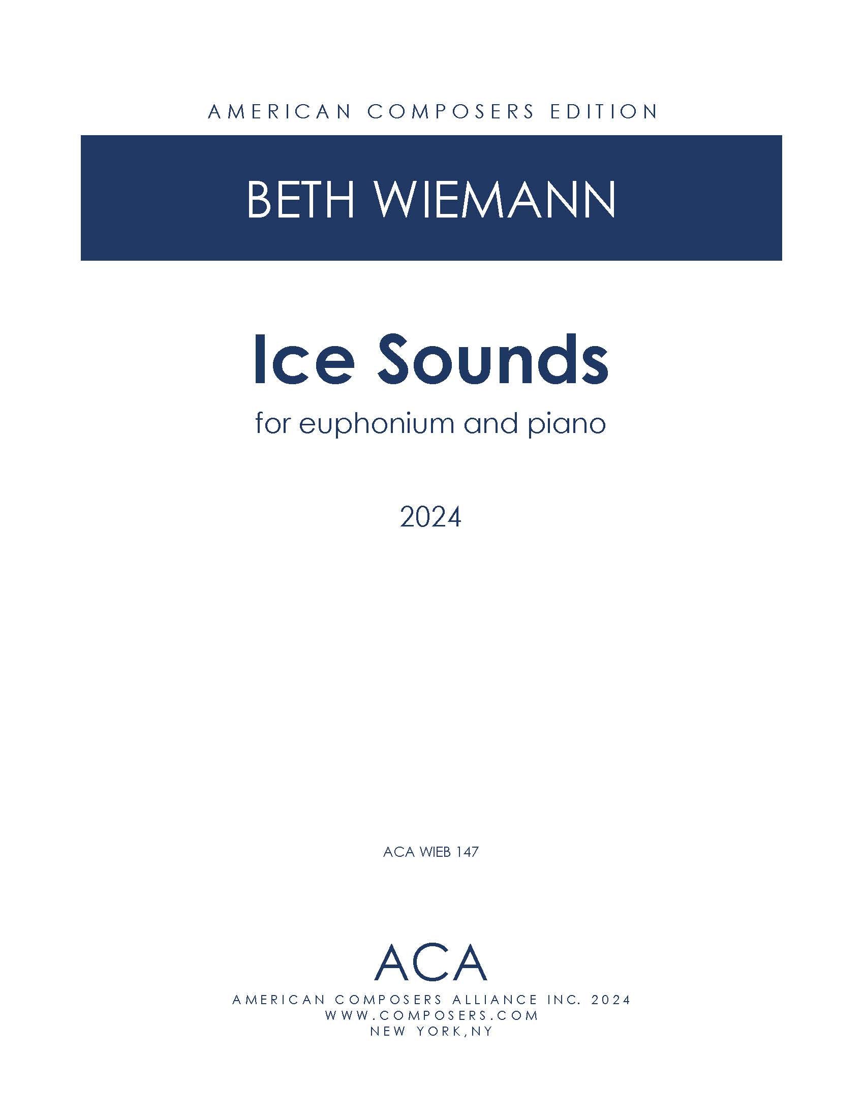 Ice Sounds – American Composers Alliance