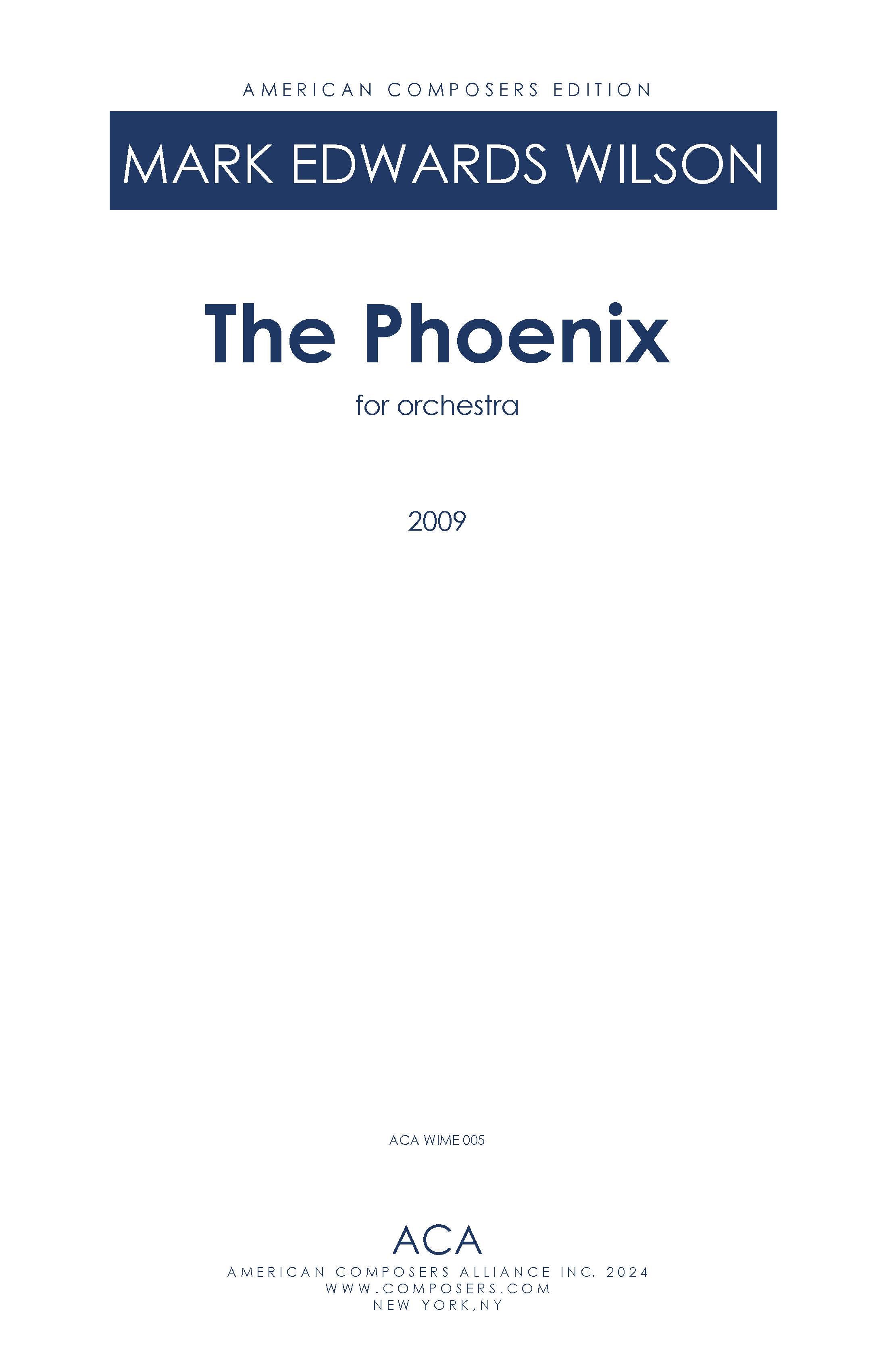 Phoenix – American Composers Alliance